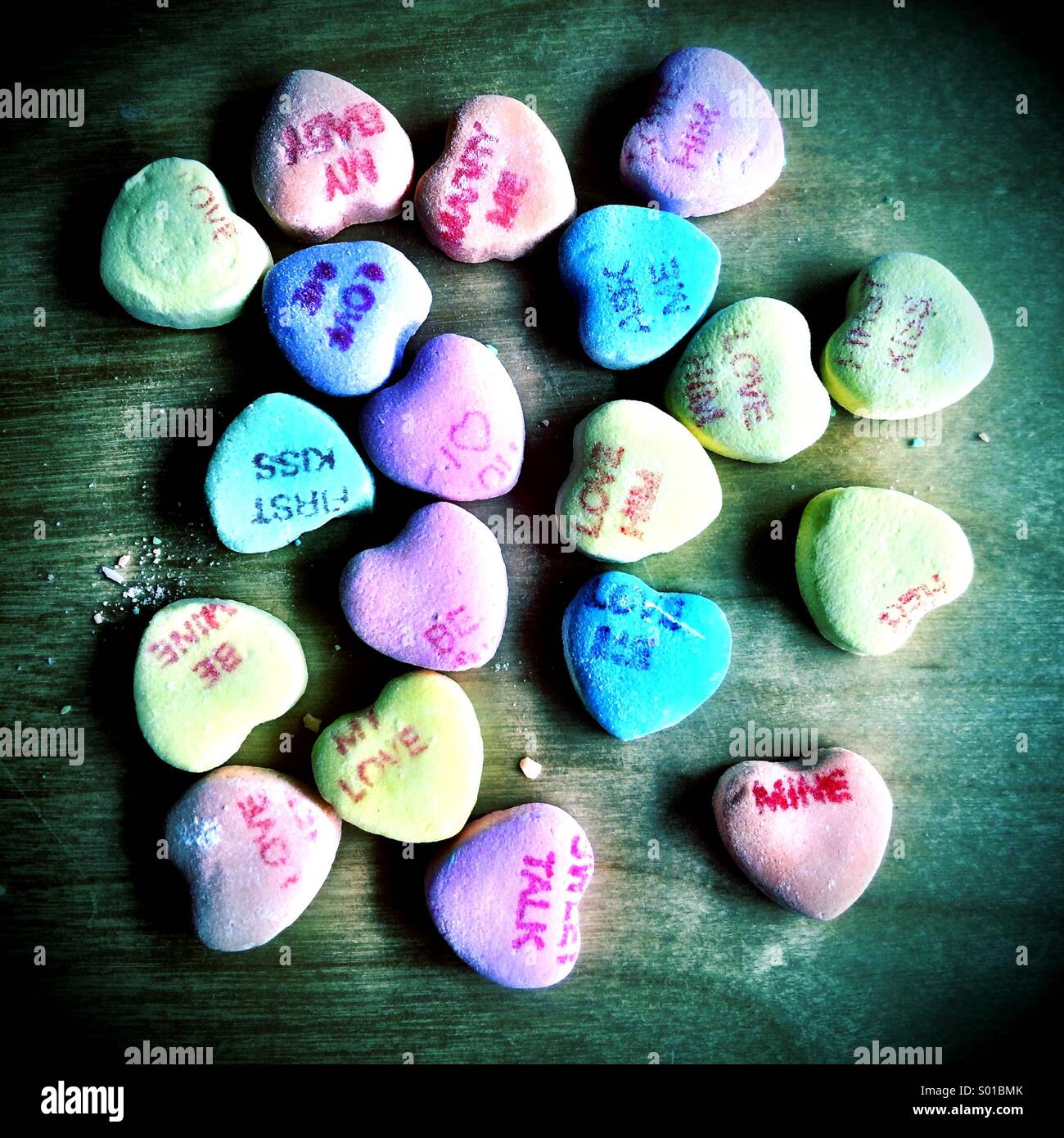 Candy valentine hearts hi-res stock photography and images - Alamy