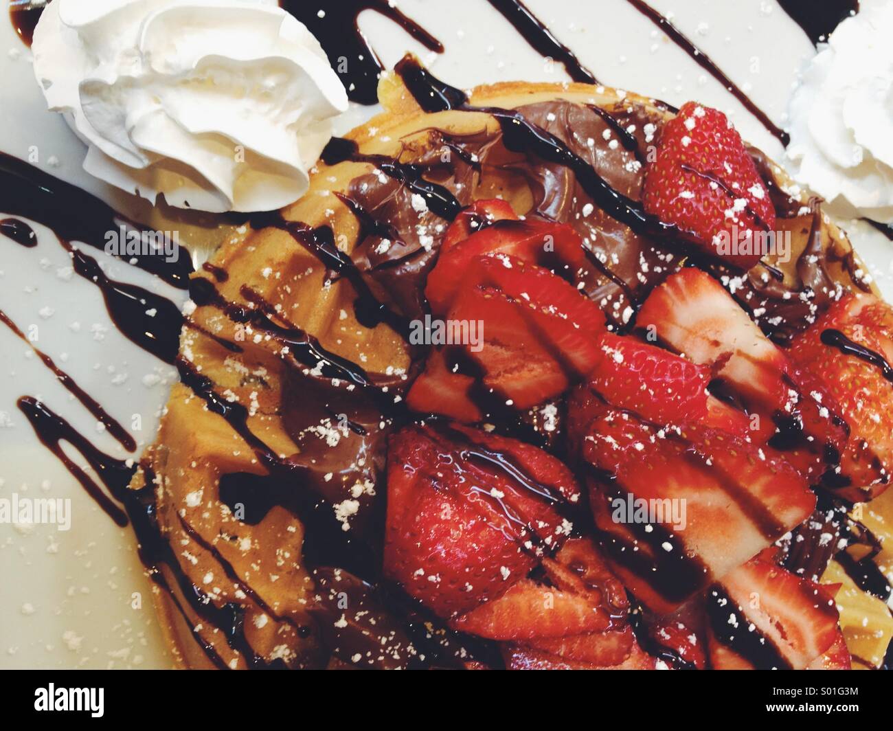 Nutella Waffle High Resolution Stock Photography and Images - Alamy