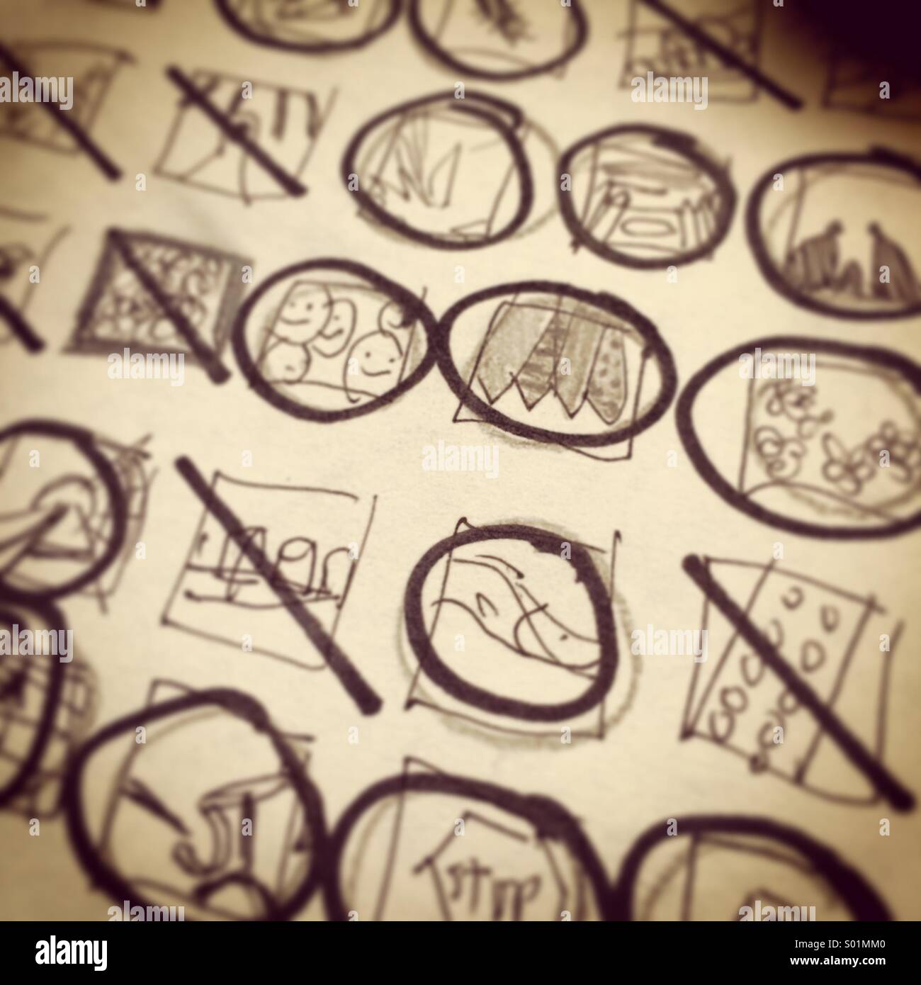 Thumbnail sketches hi-res stock photography and images - Alamy