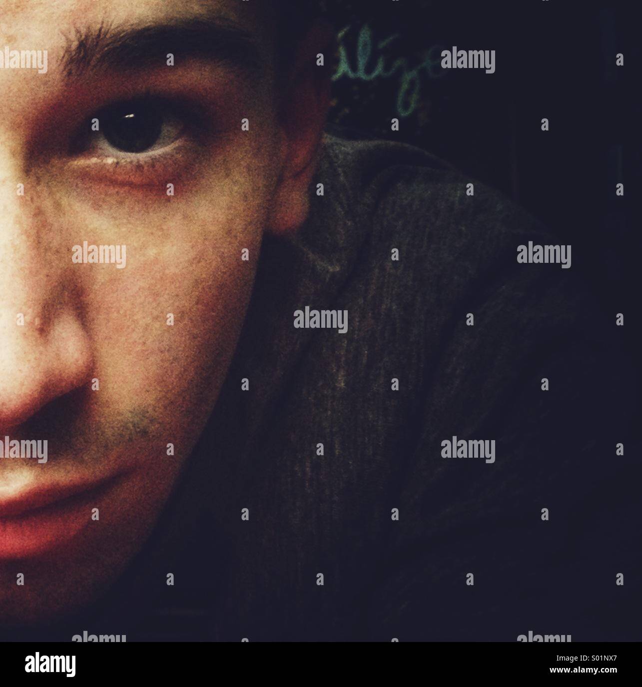 Dark Face High Resolution Stock Photography and Images - Alamy