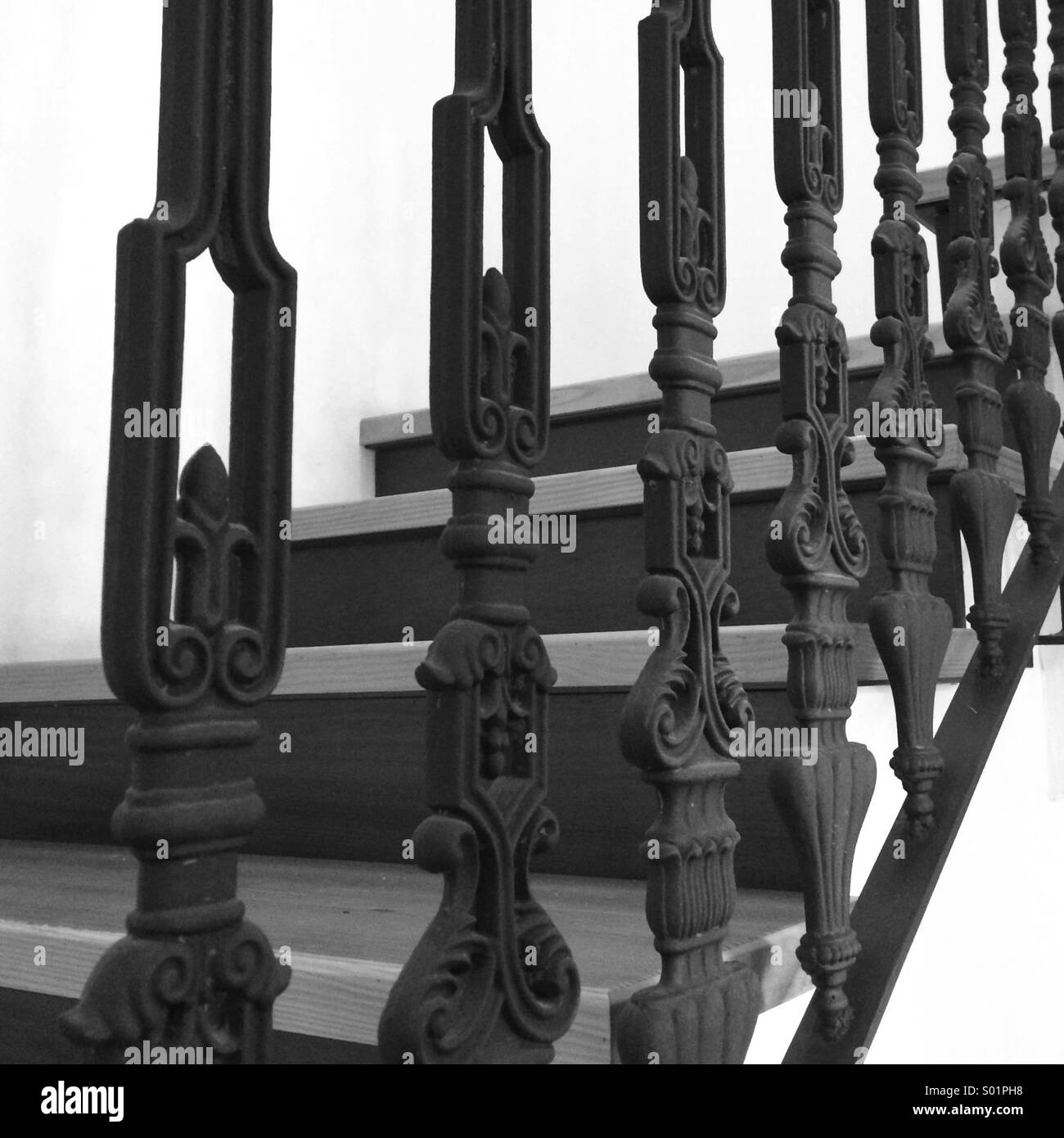 Details of an old balustrade Stock Photo - Alamy