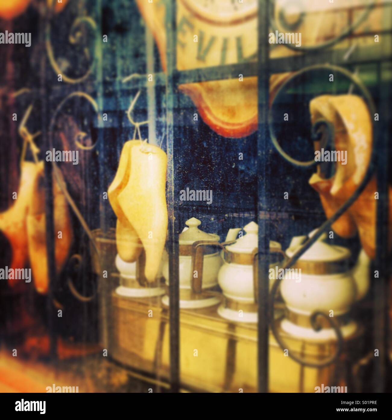Old curiosity shop window Stock Photo - Alamy
