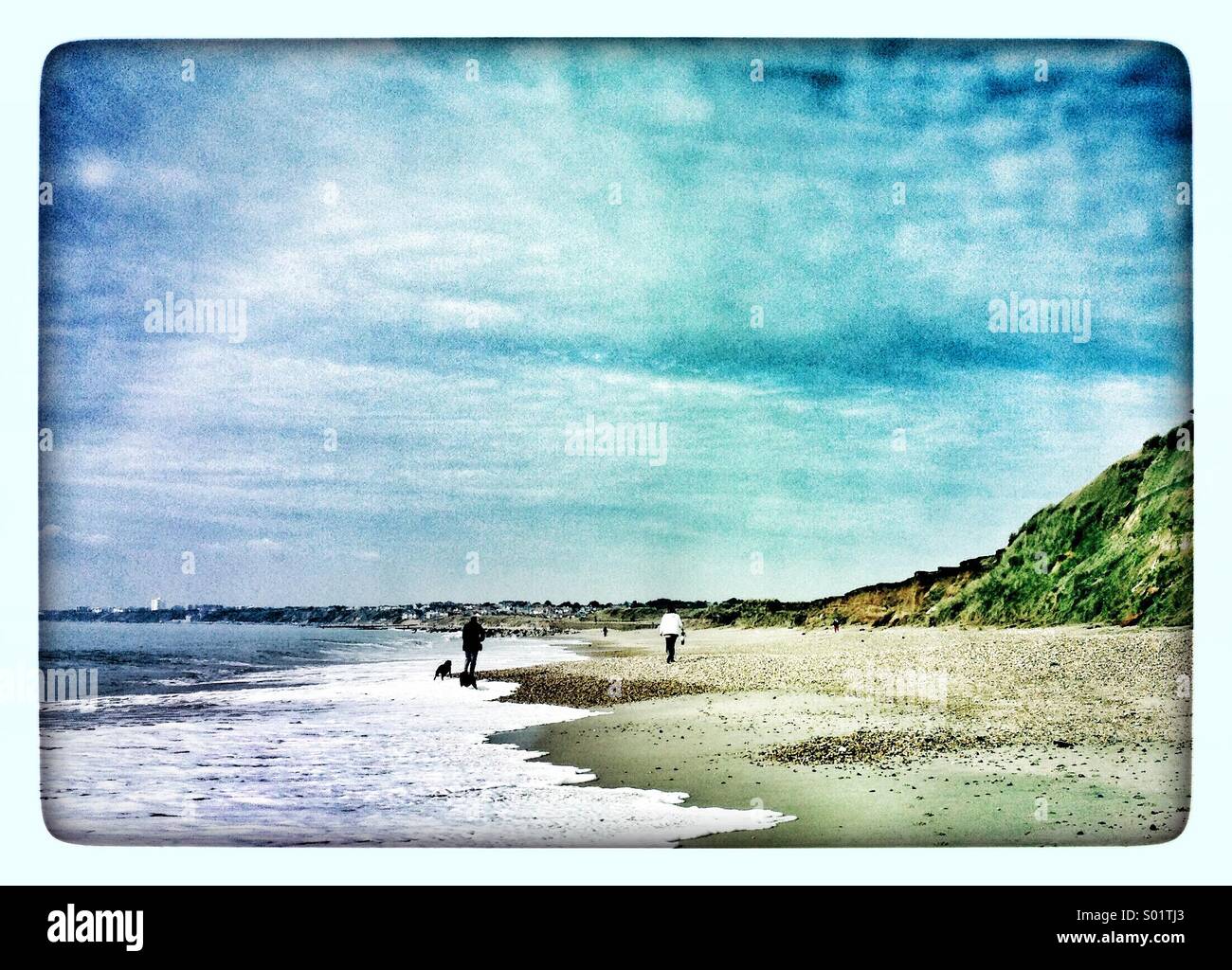 Walking on the beach Stock Photo - Alamy
