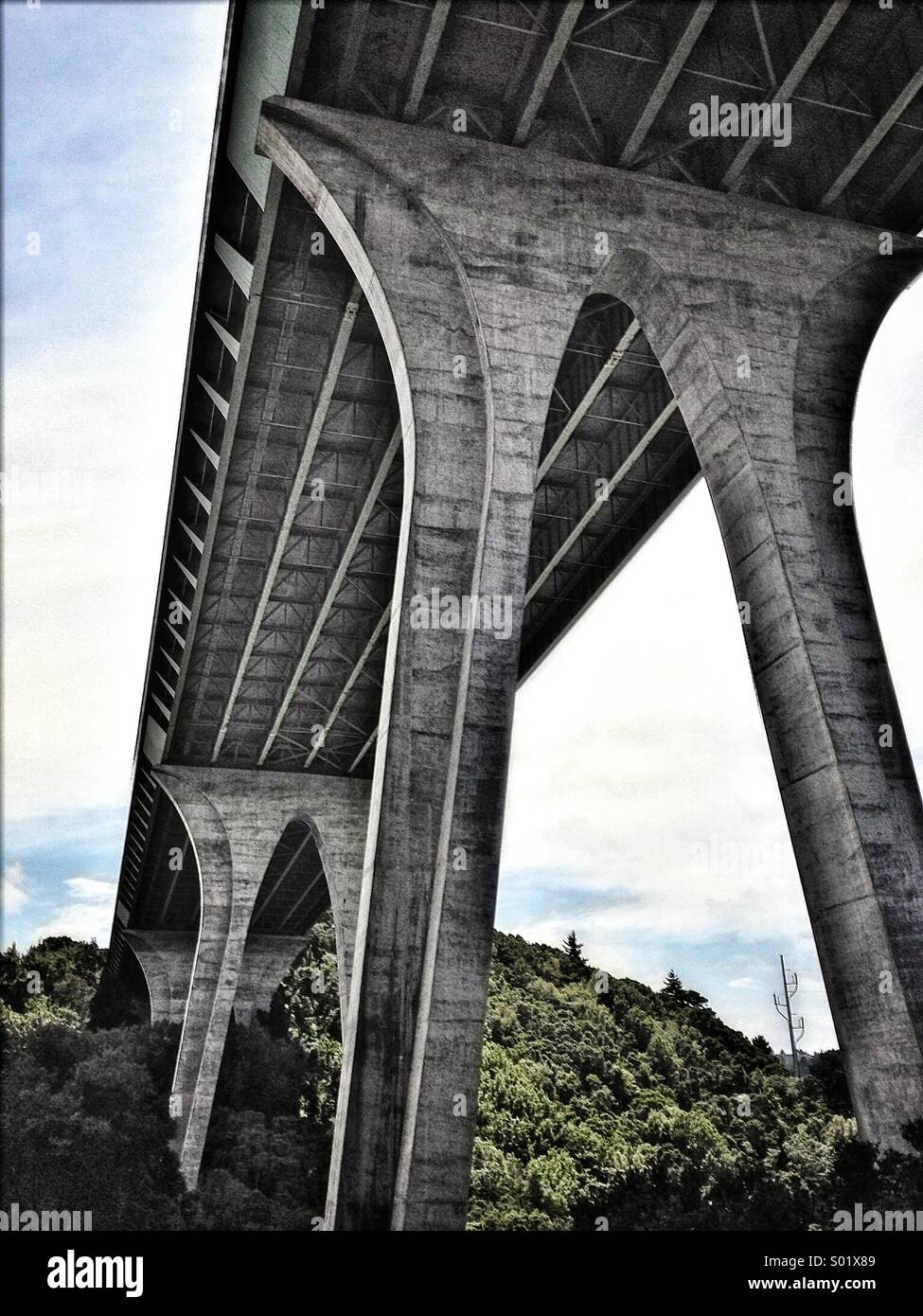 A Bridge in Northern California Stock Photo - Alamy