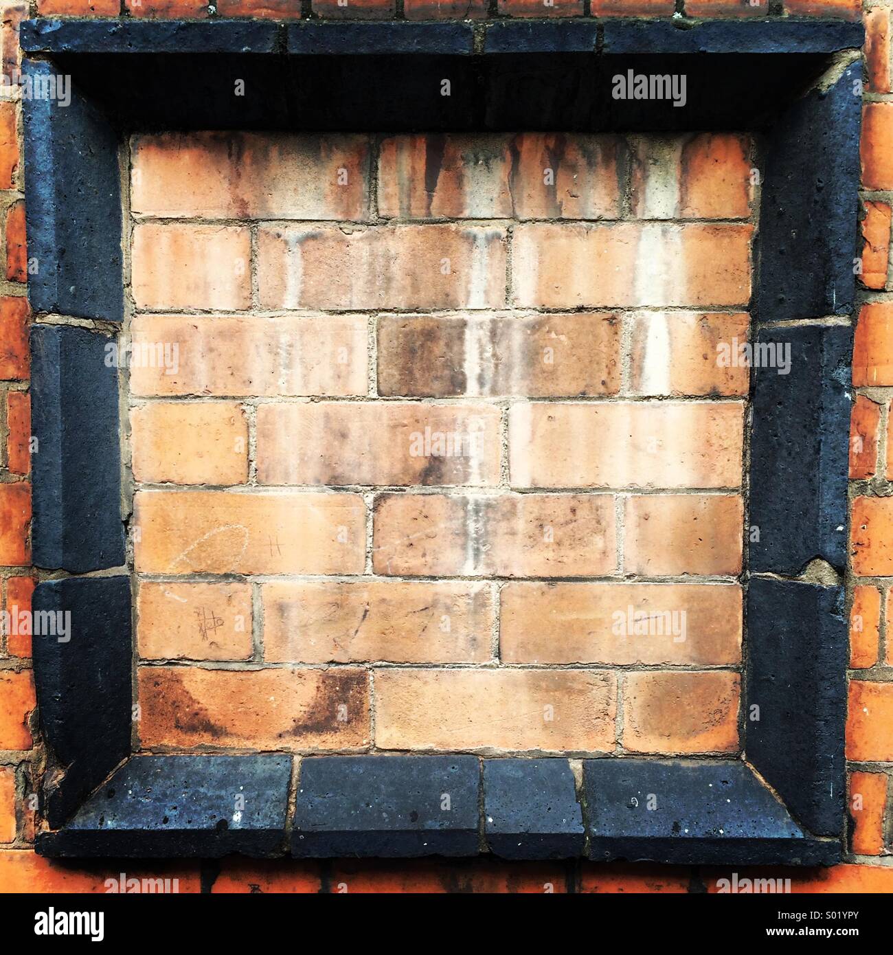 Brick frame on a wall Stock Photo - Alamy