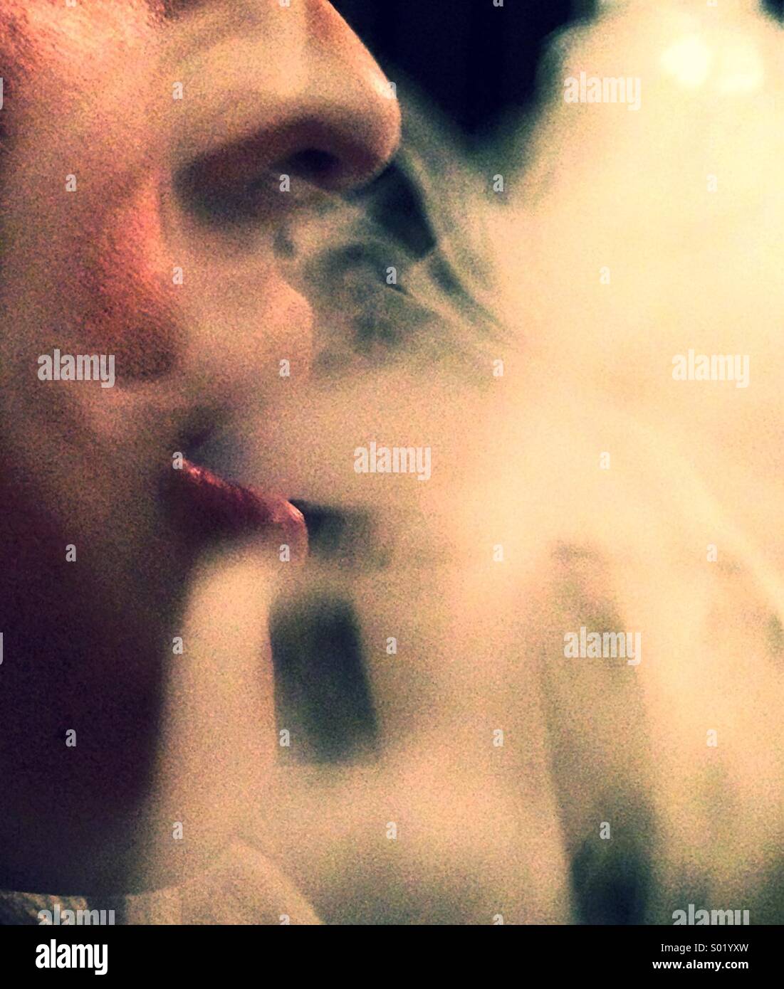 Nose smoke hi-res stock photography and images - Alamy