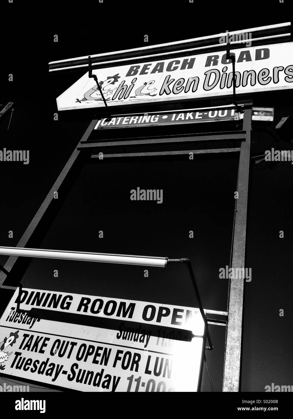 Vintage chicken restaurant hi-res stock photography and images - Alamy