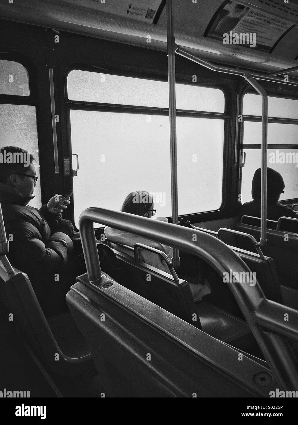 White bus Black and White Stock Photos & Images - Alamy