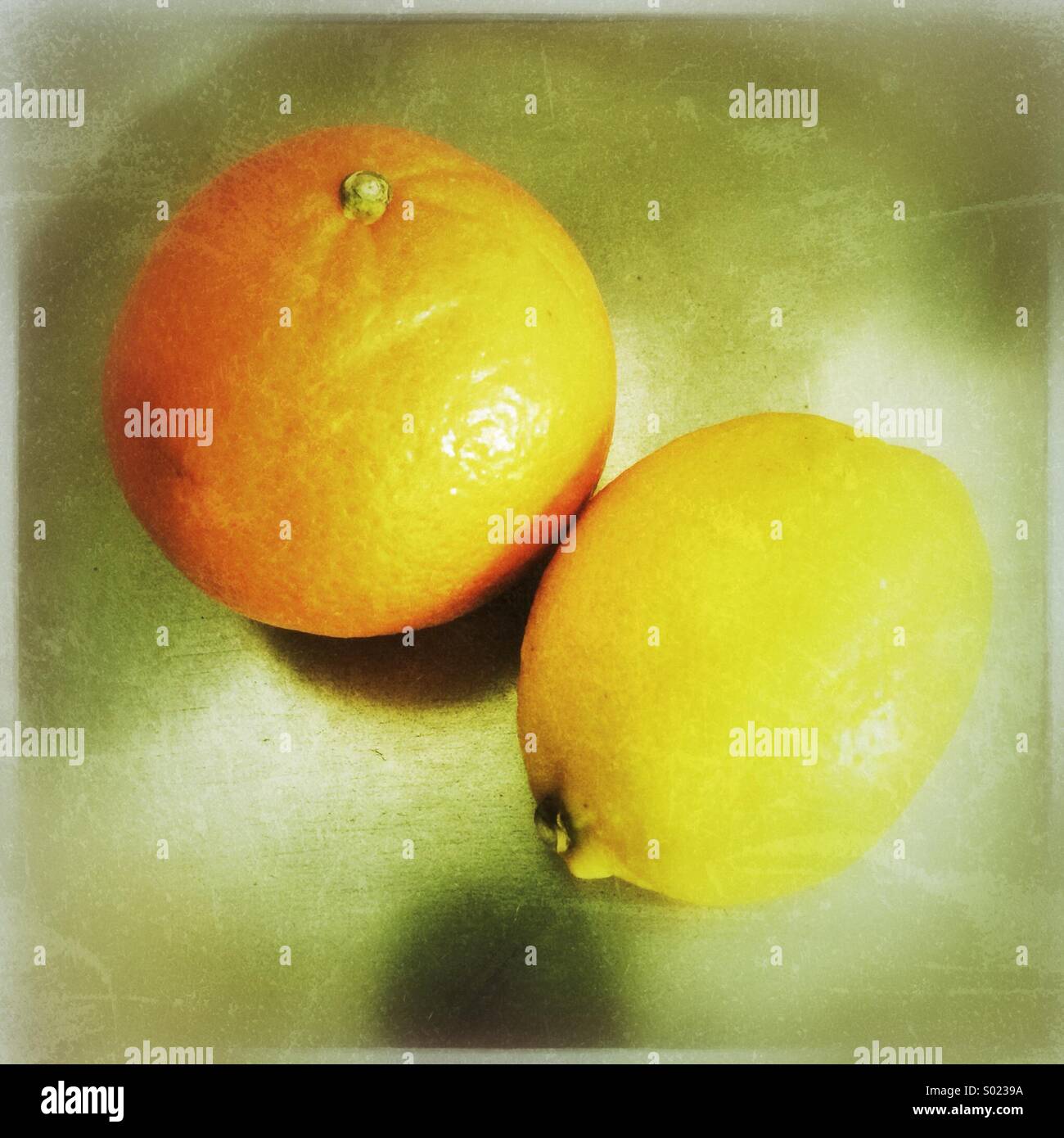Orange and lemon Stock Photo - Alamy