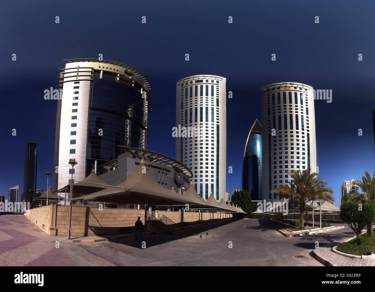 Modern buildings, Doha Stock Photo - Alamy