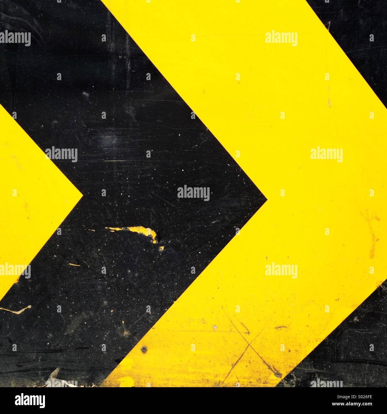 Chevron road sign hi-res stock photography and images - Alamy