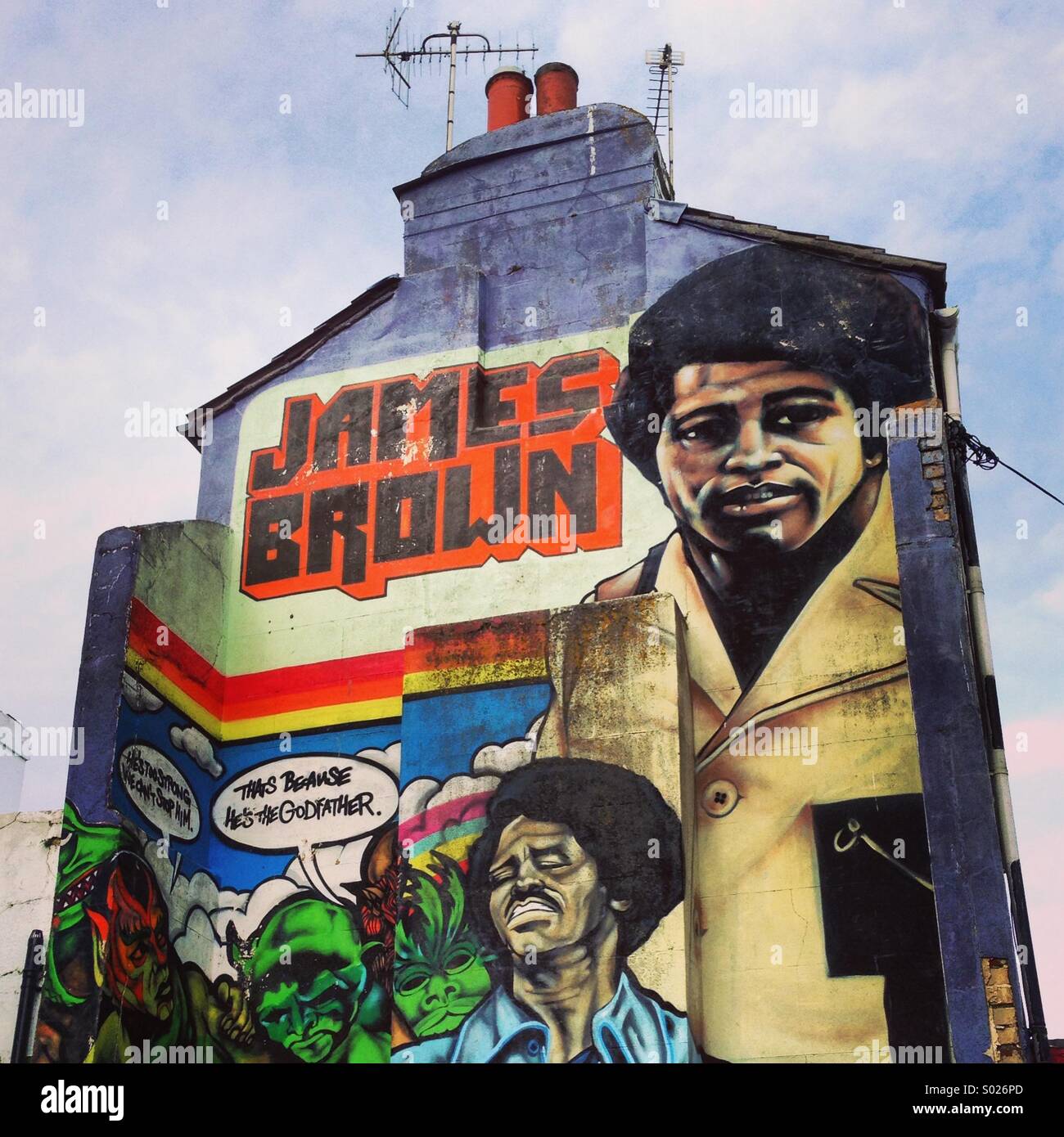 James Brown Graffiti Stock Photo - Alamy