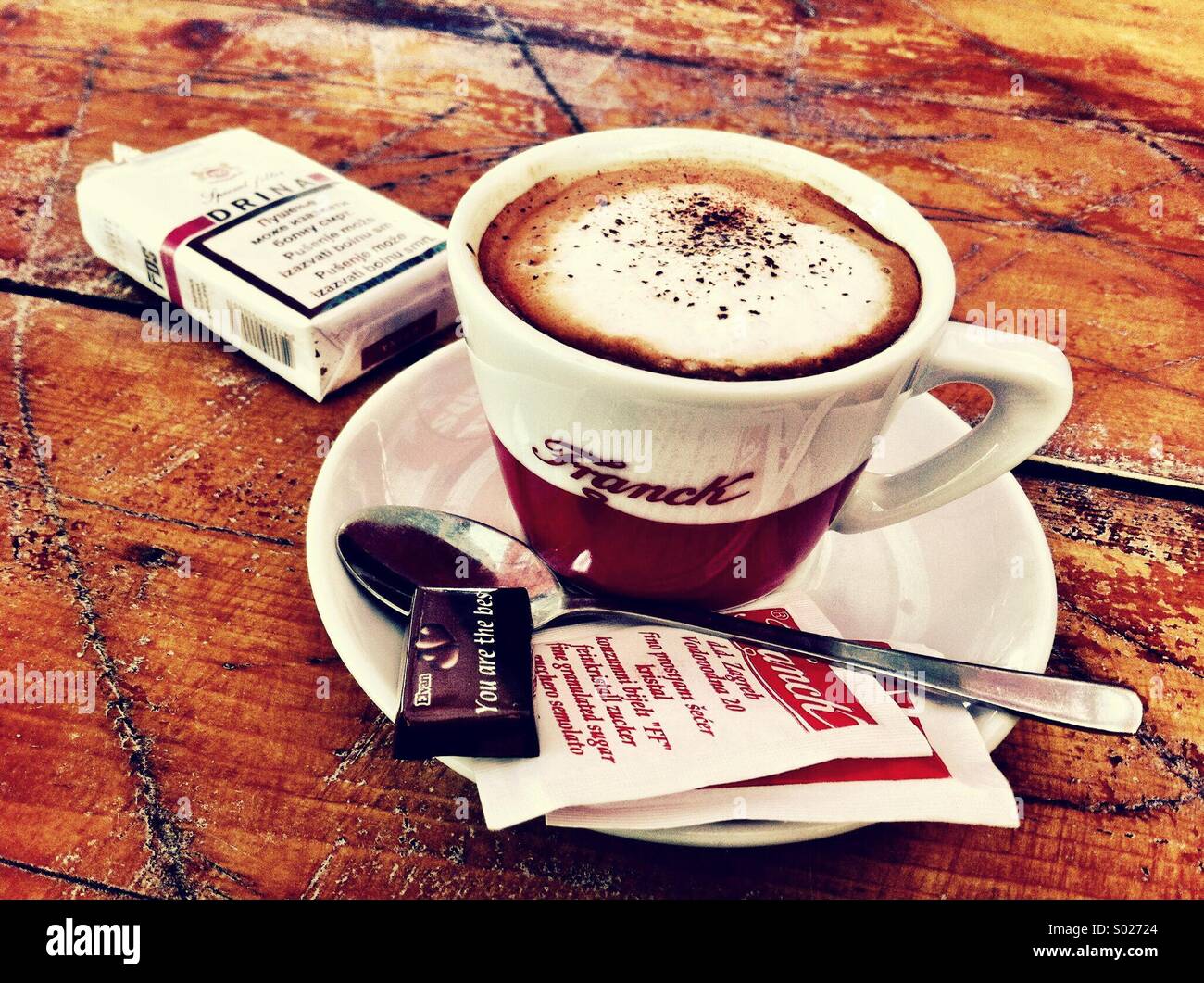 Cup with cigarettes hi-res stock photography and images - Alamy