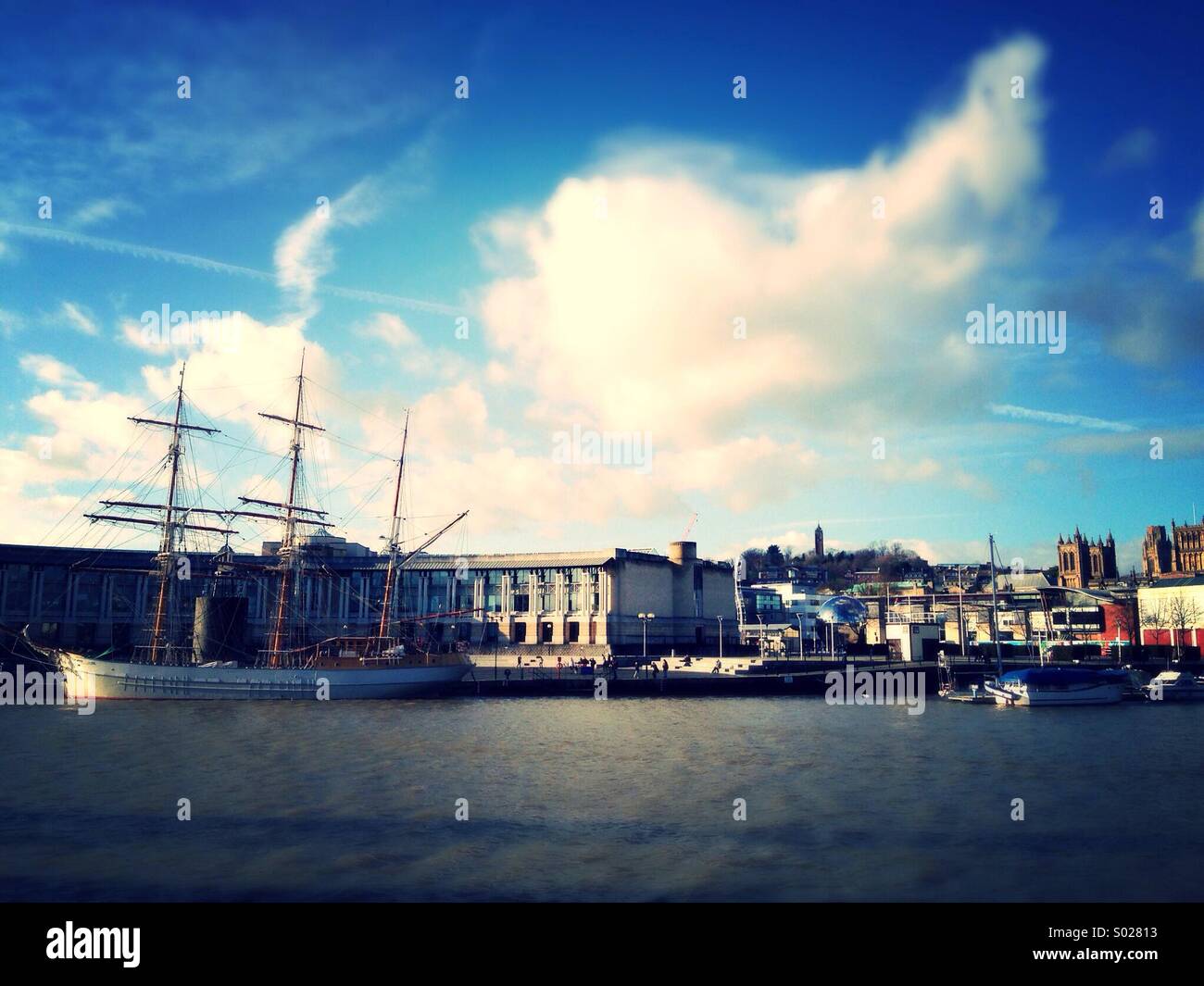 View from Bristol Harbour Side Stock Photo - Alamy