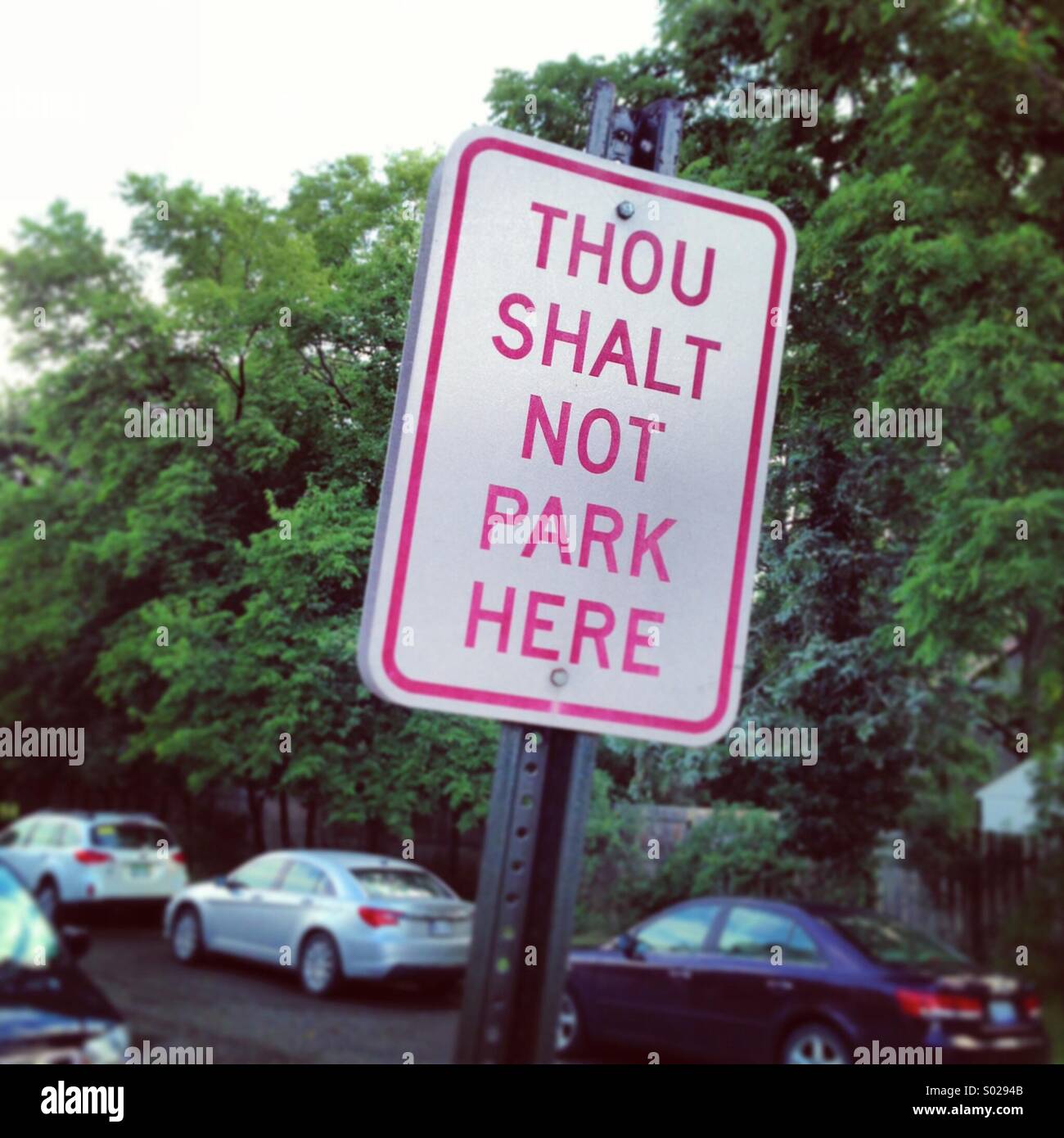Religious instruction: Sign outside church Stock Photo - Alamy
