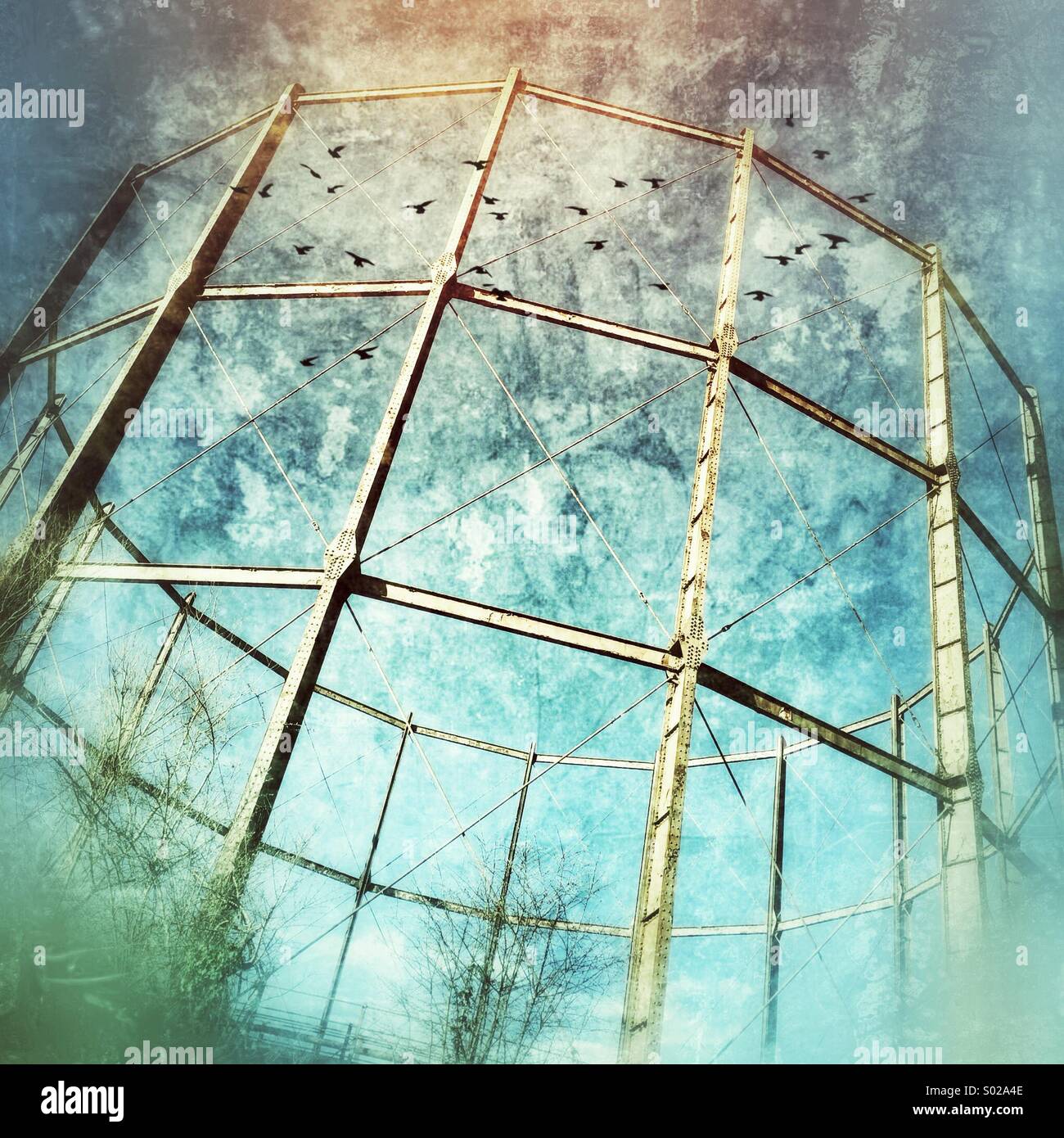 Tall round steel structure birds hi-res stock photography and images ...