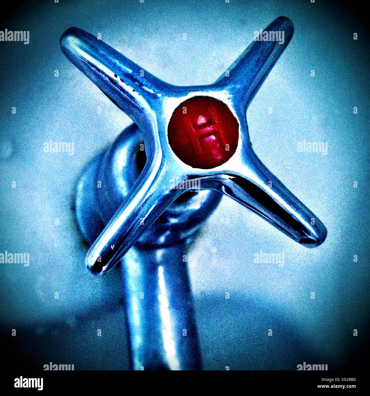 Hot tap close up Stock Photo - Alamy