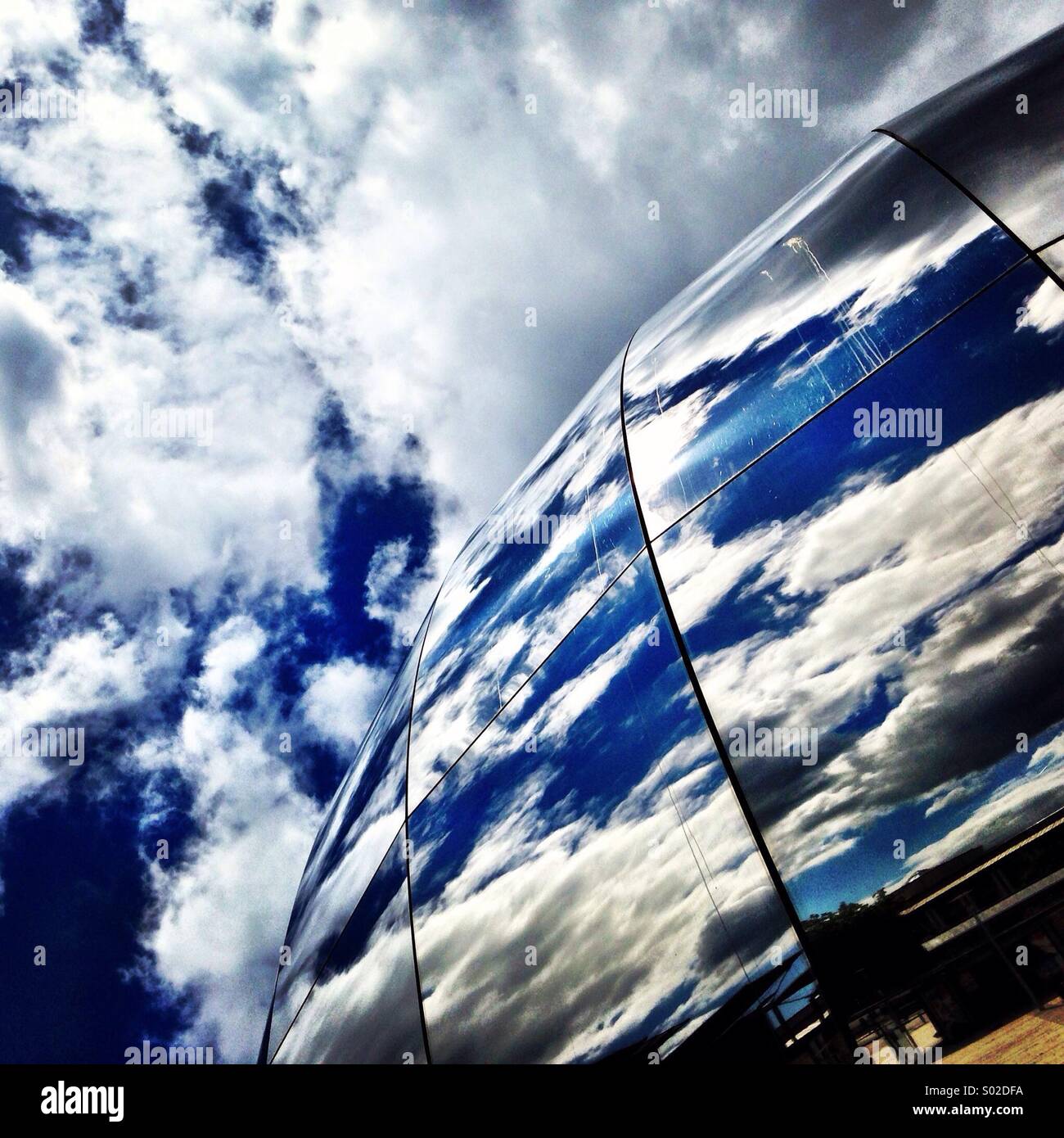 Reflections caught in the glass globe hi-res stock photography and ...