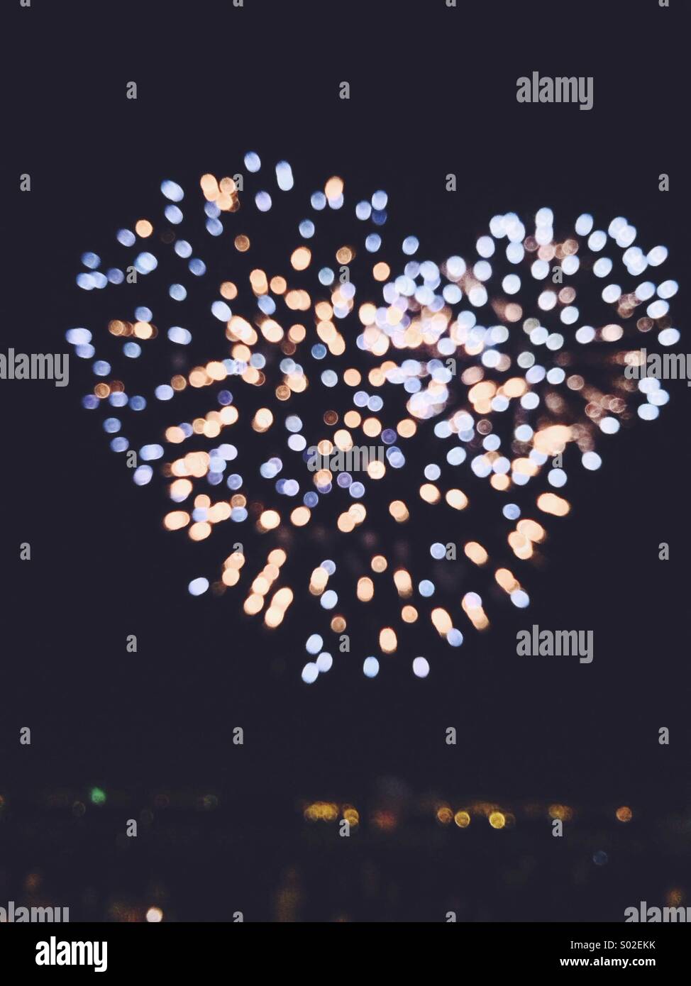 Heart fireworks hi-res stock photography and images - Alamy