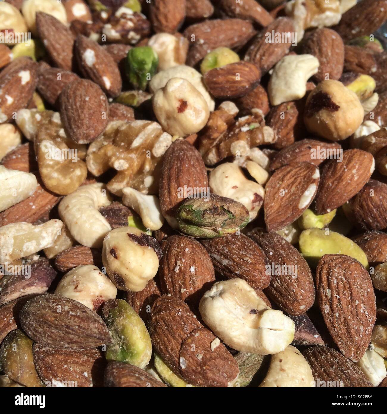 Mixed shelled nuts Stock Photo - Alamy