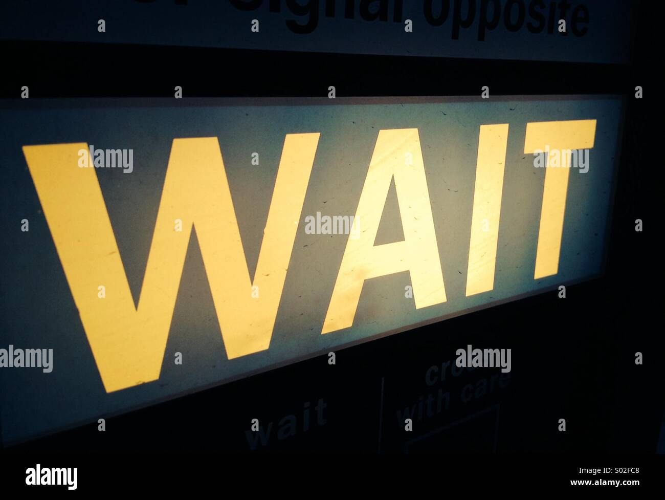 Wait command hi-res stock photography and images - Alamy