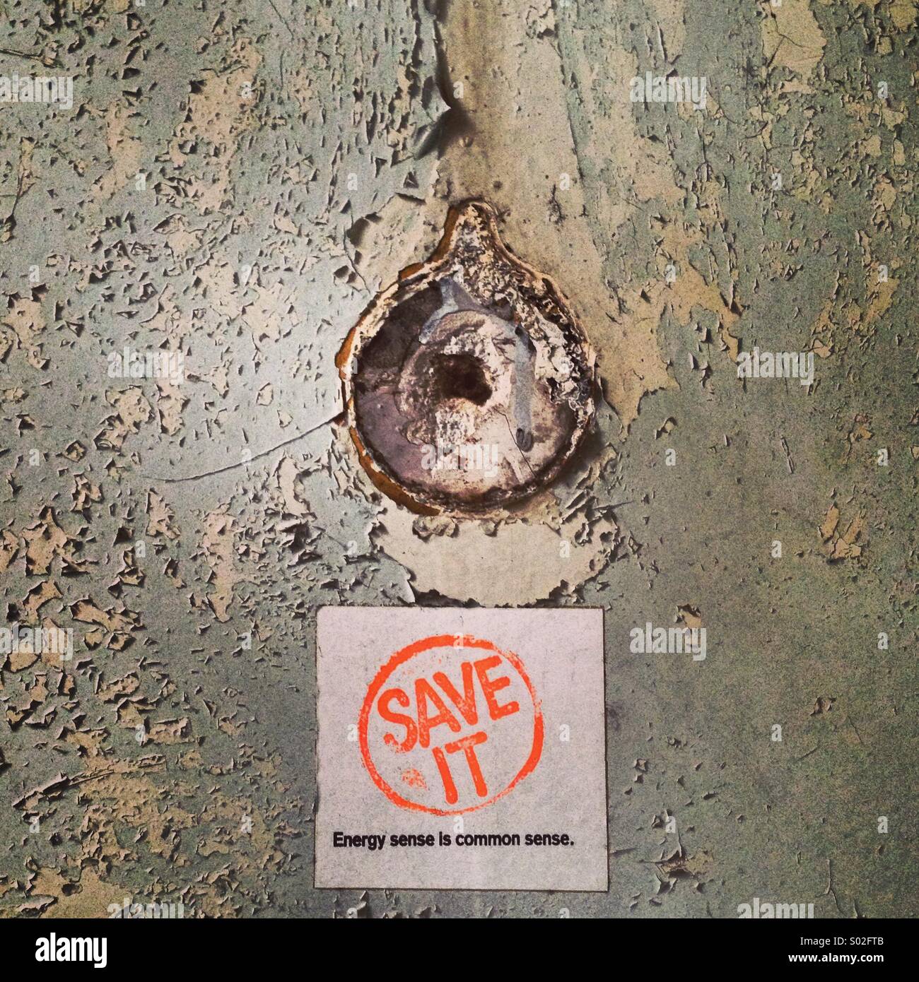 Missing light switch on a wall Stock Photo - Alamy