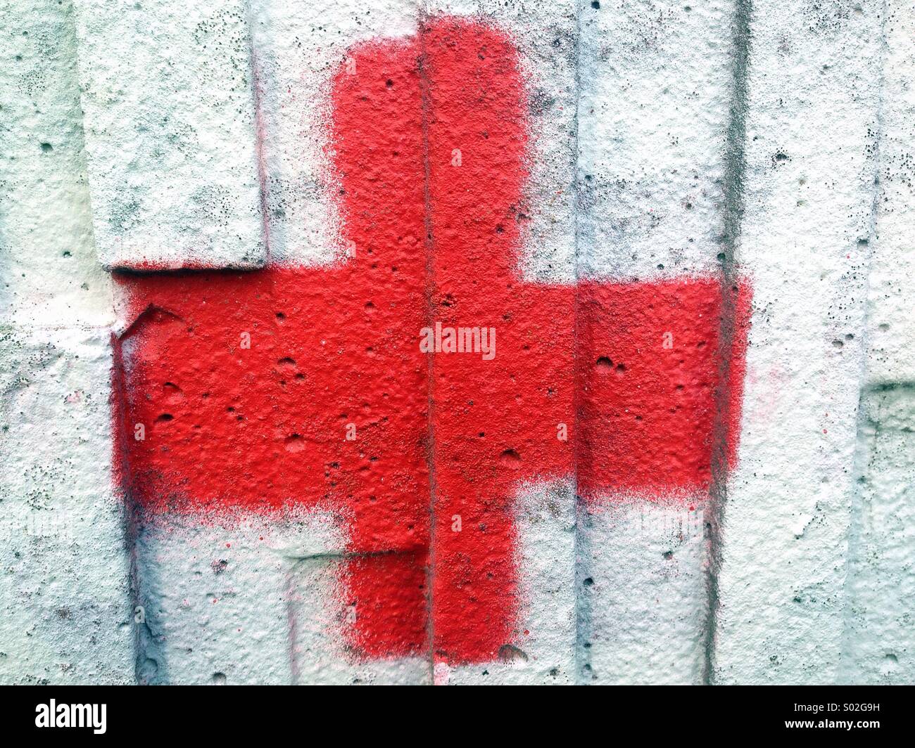 Cross and graffiti hi-res stock photography and images - Alamy