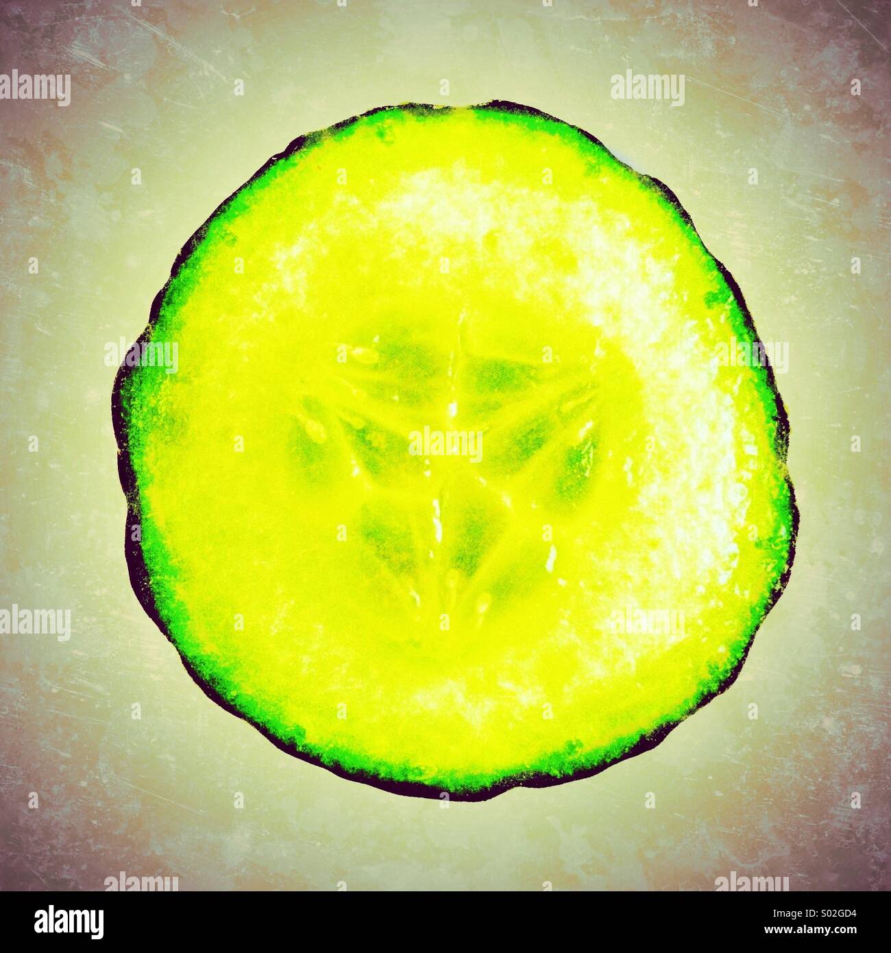Slice of cucumber Stock Photo - Alamy