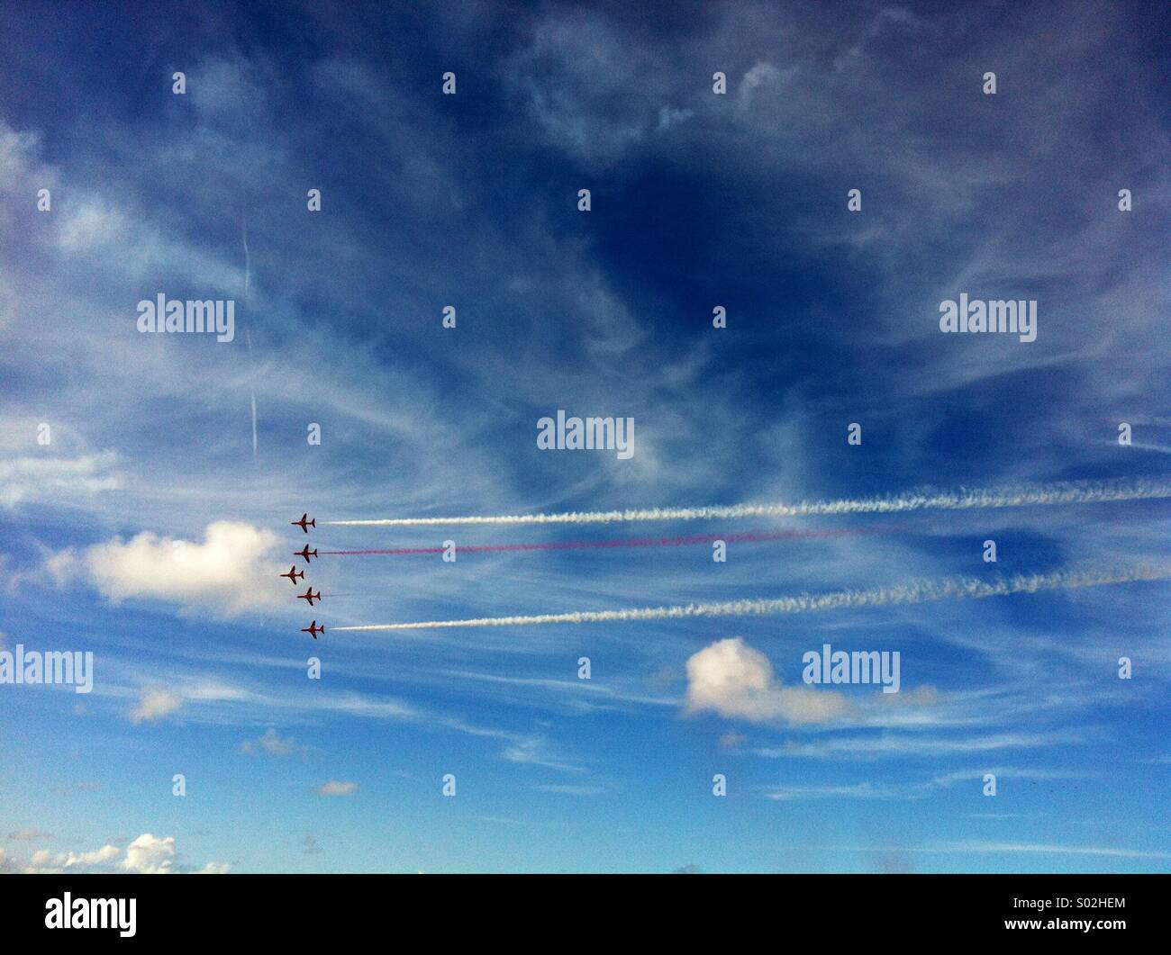 Smoke trails airshow hi-res stock photography and images - Alamy