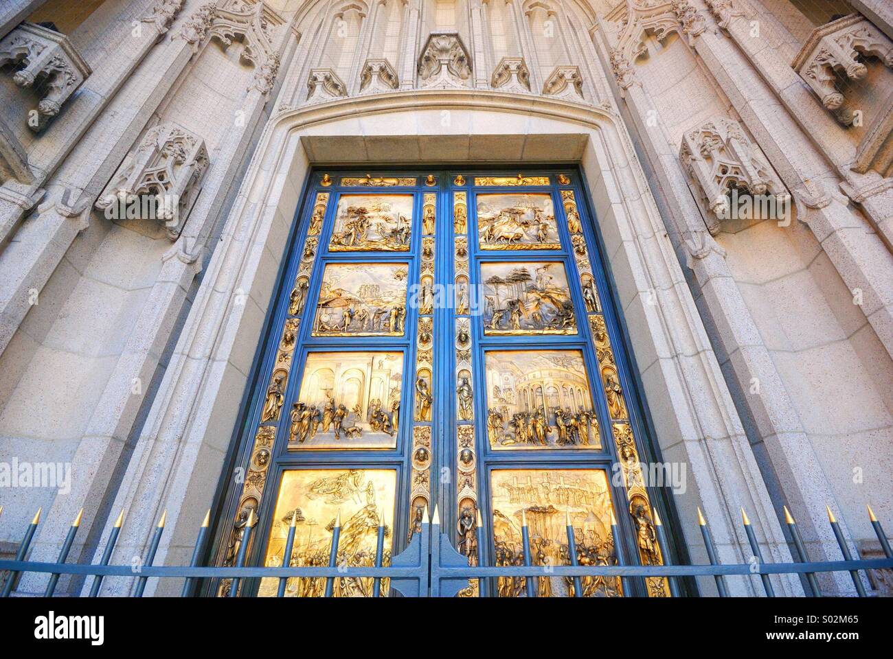 Church door ant eye view Stock Photo - Alamy