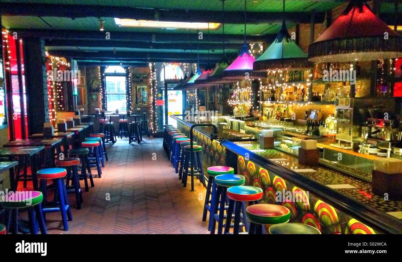 Bar in New York Stock Photo - Alamy