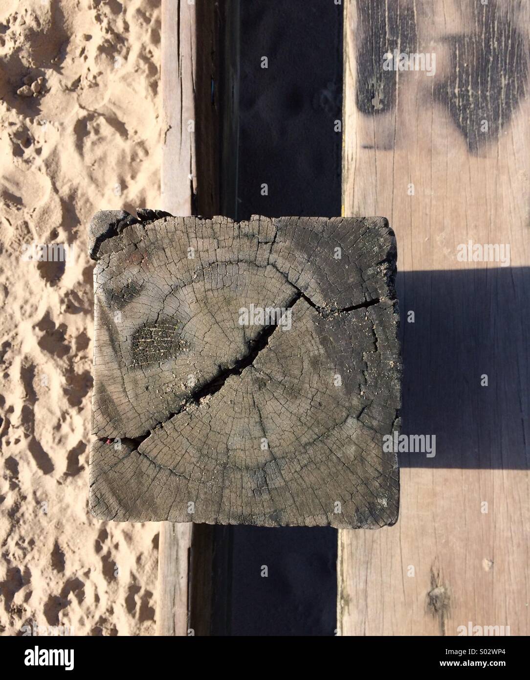 Tree stump fence hi-res stock photography and images - Alamy