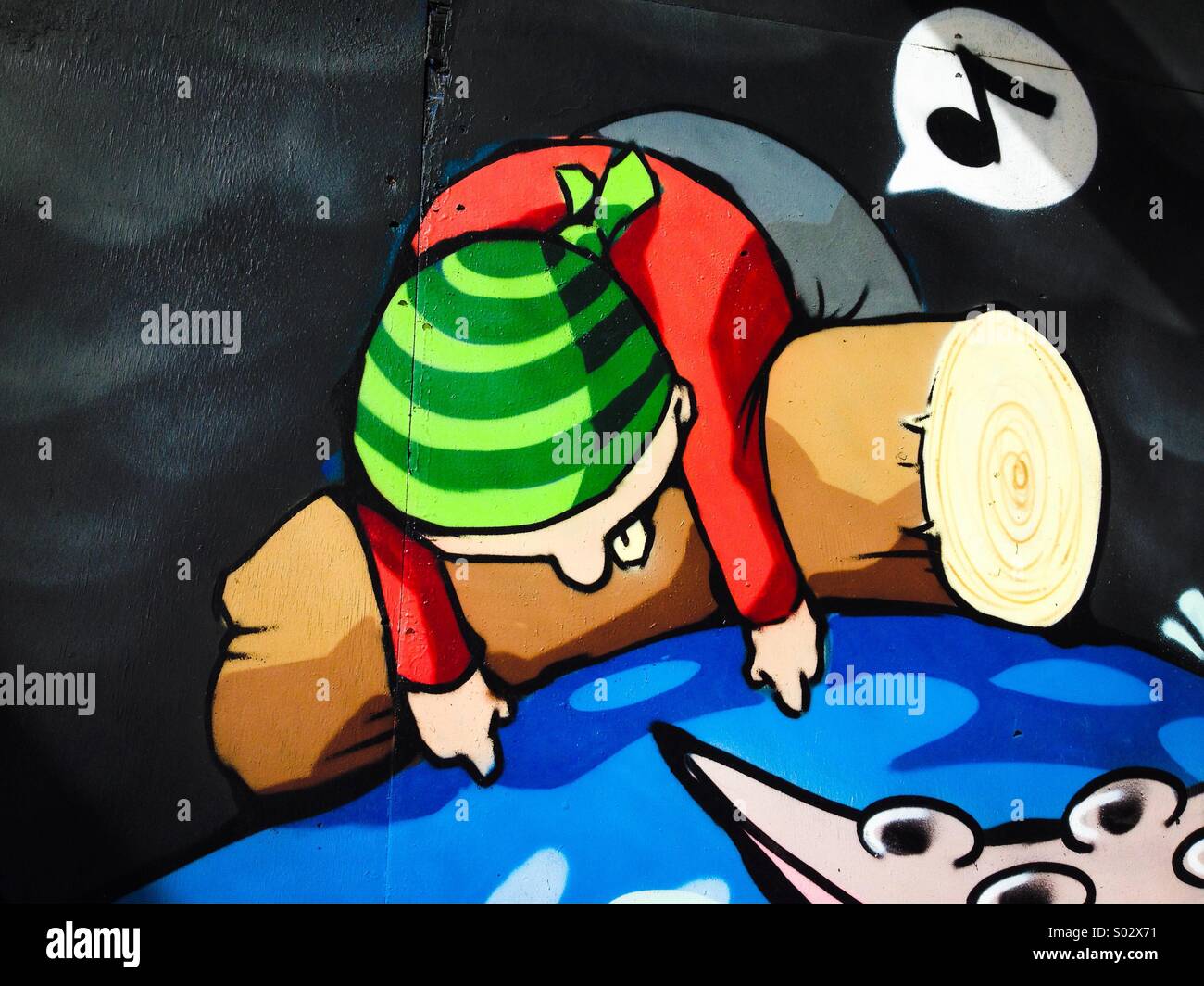 Pirate Street Art Stock Photo - Alamy