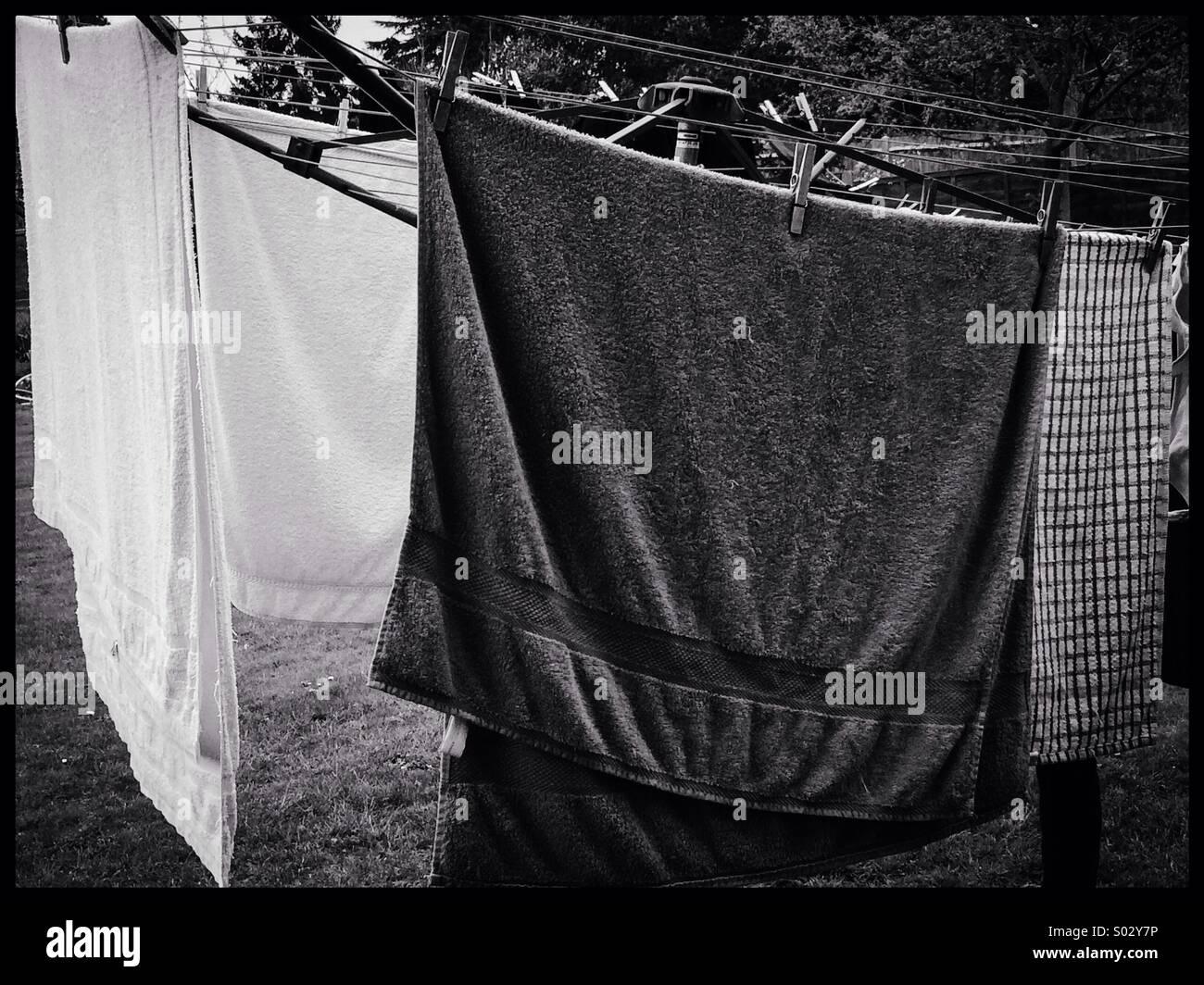 Washing drying hi-res stock photography and images - Alamy