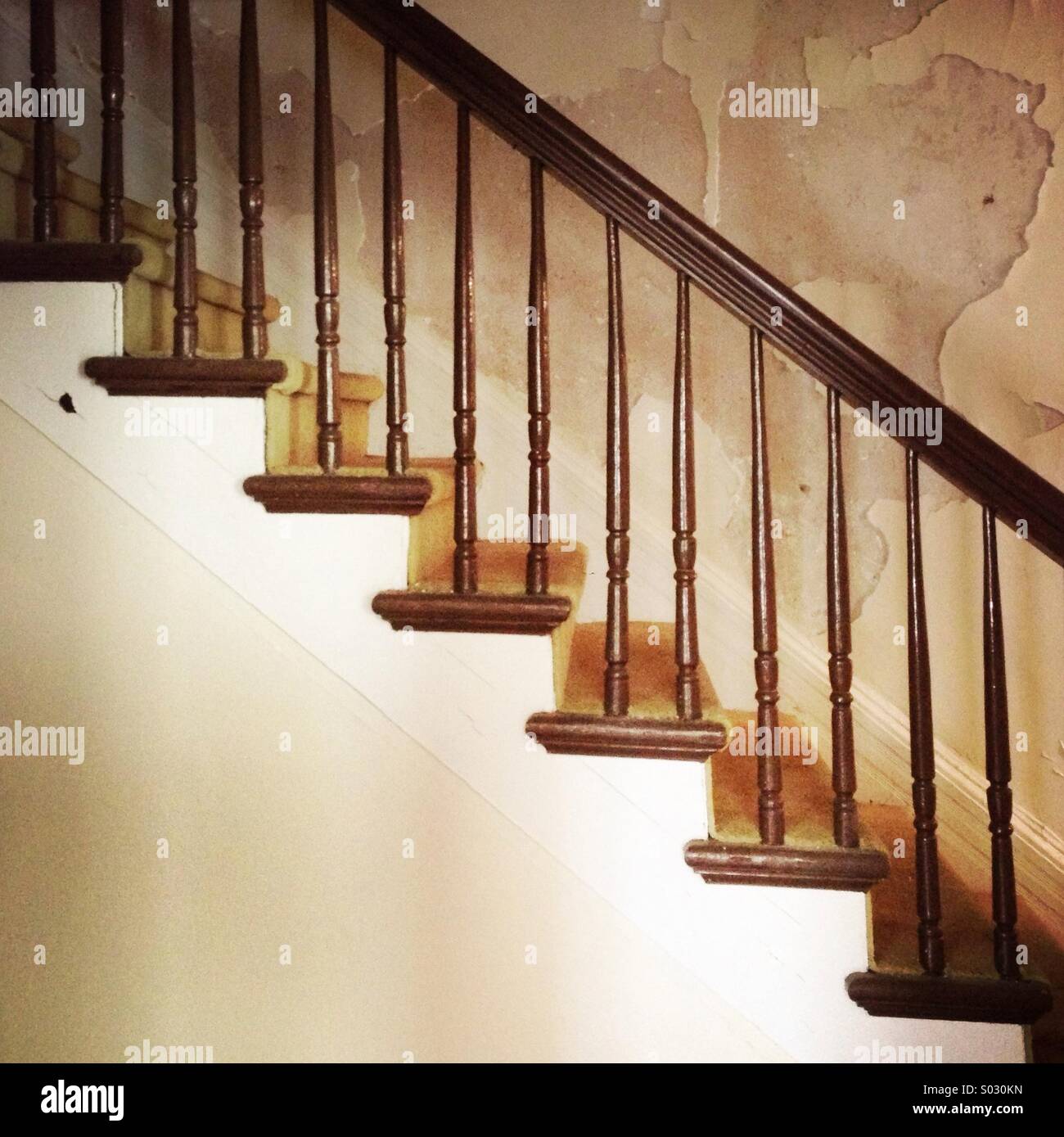 Old staircase Stock Photo - Alamy