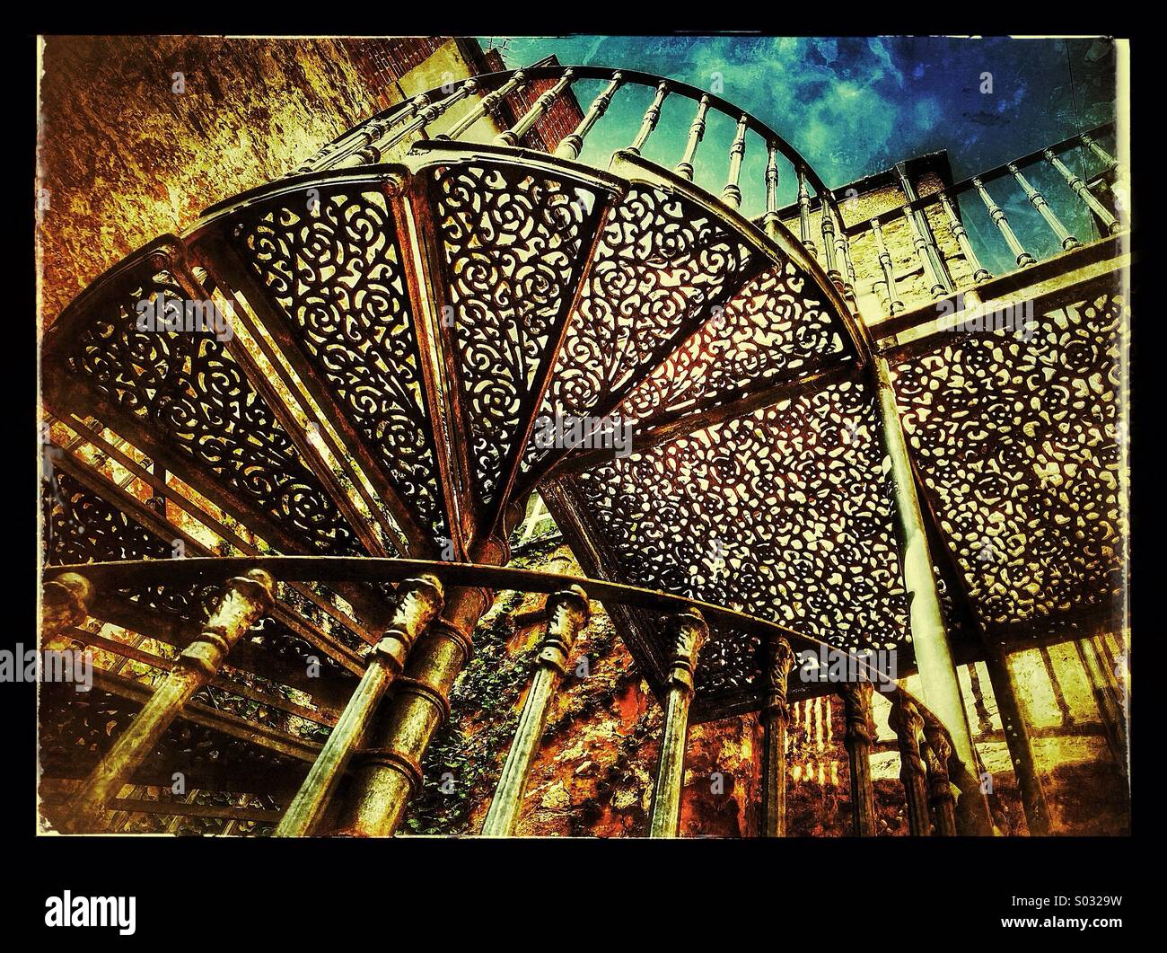 Cast iron staircase hi-res stock photography and images - Alamy