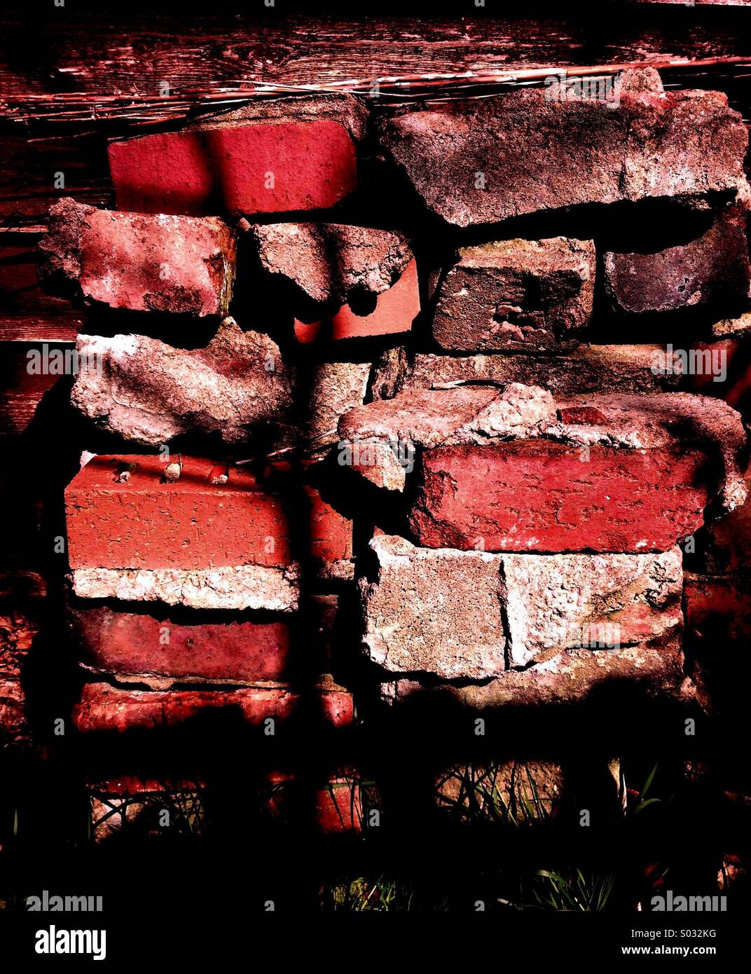 Pile of Old Bricks Stock Photo - Alamy