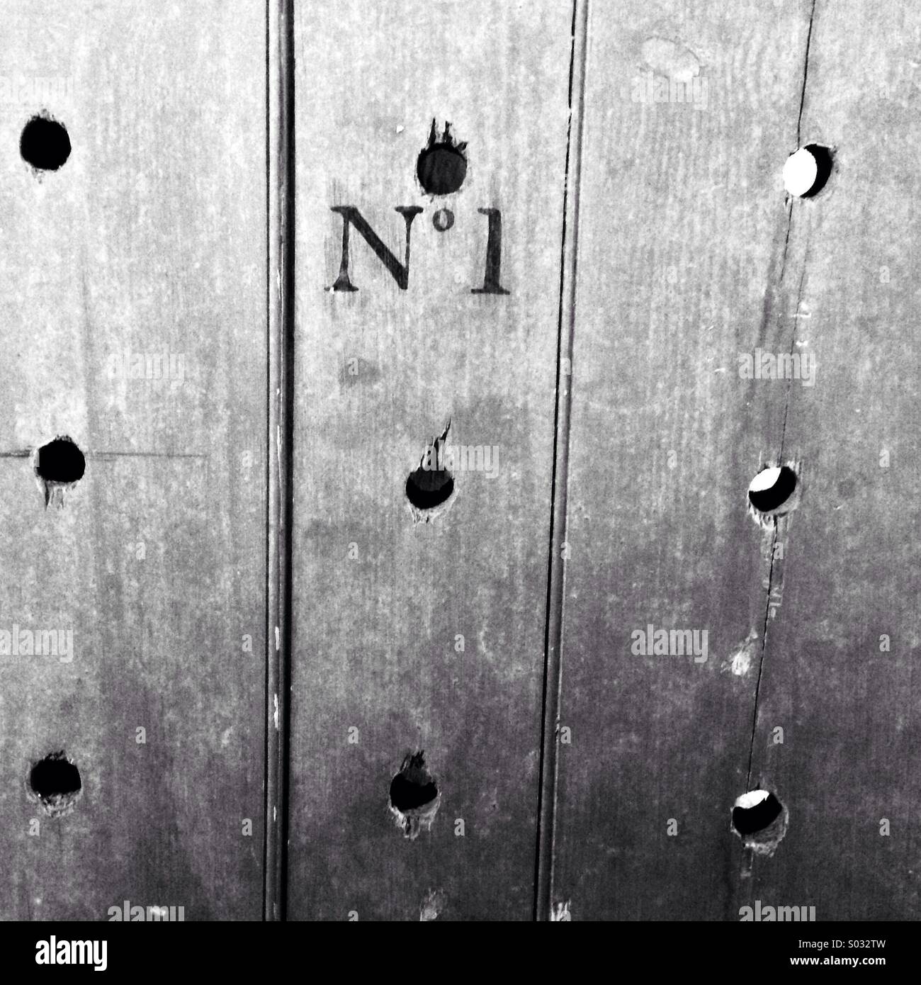 Number 1 on door hi-res stock photography and images - Alamy