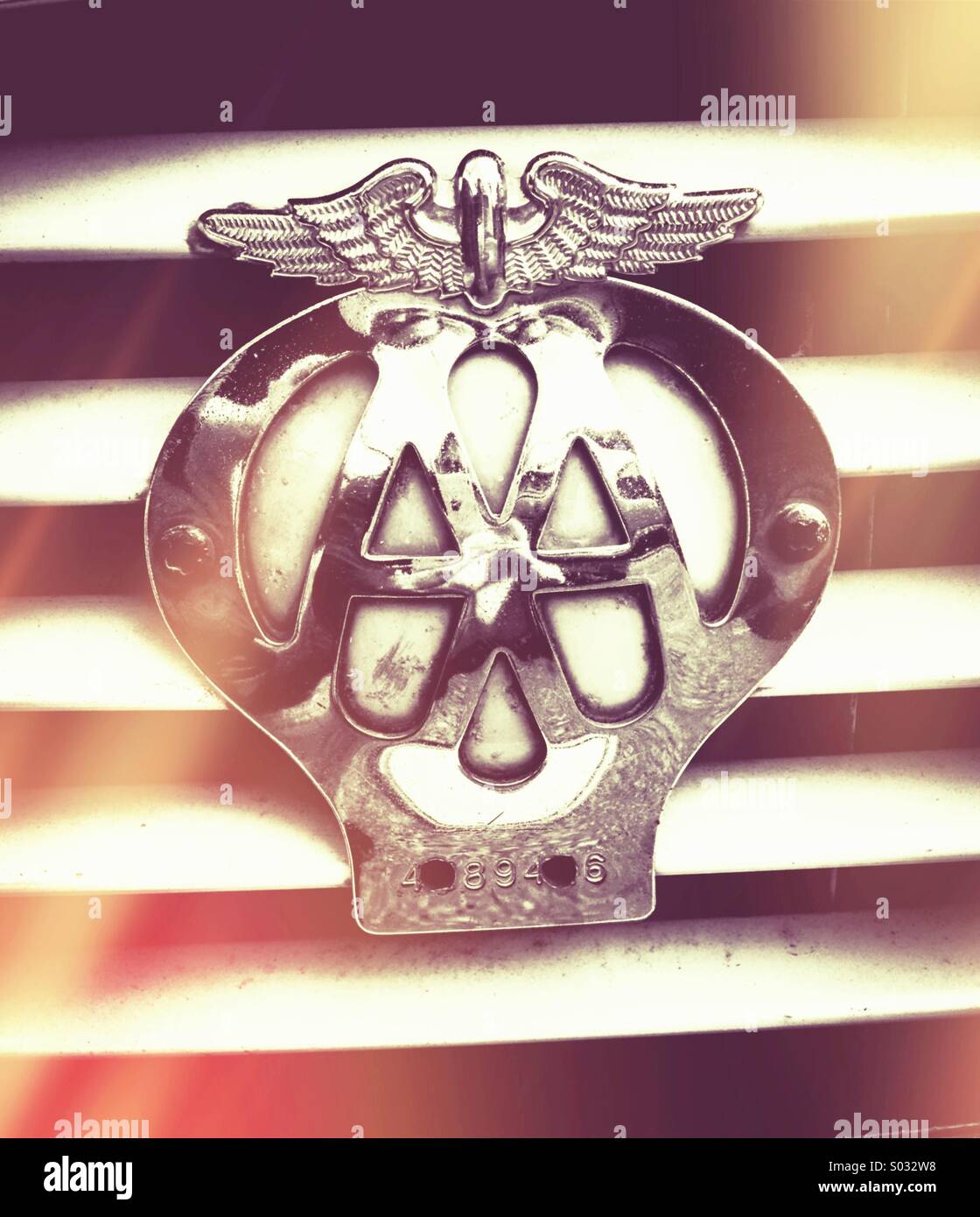 Old aa car badge hi-res stock photography and images - Alamy