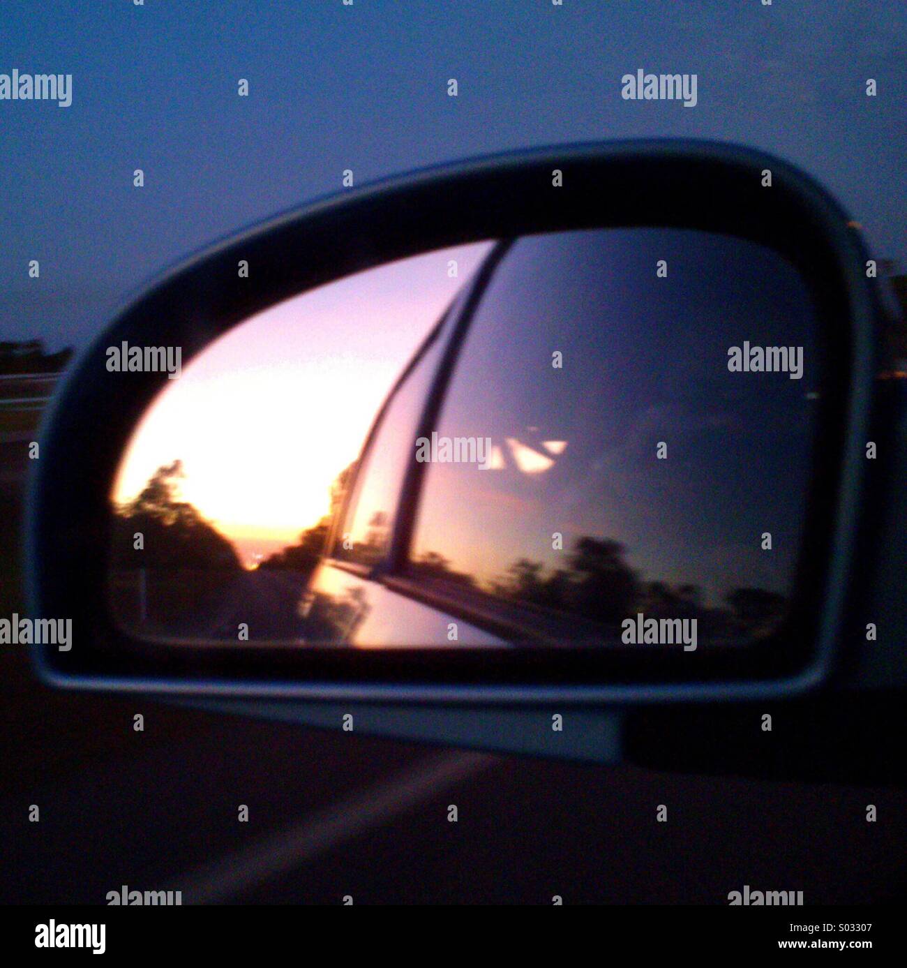 Past in mirror hi-res stock photography and images - Alamy