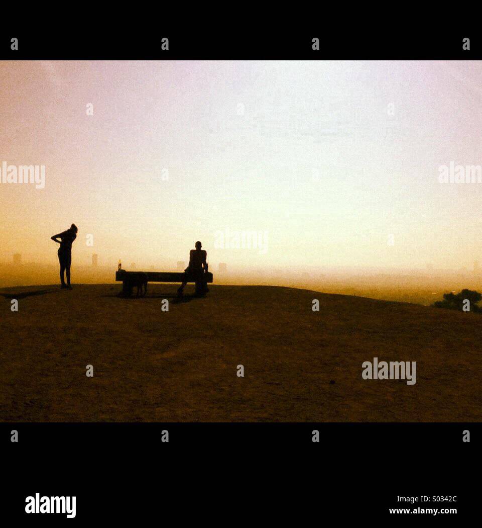 Los angeles runyon canyon runners hi-res stock photography and images ...