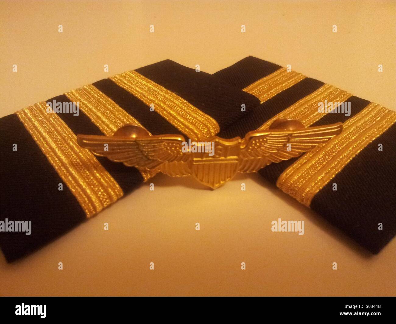Gold pilot wings hi-res stock photography and images - Alamy