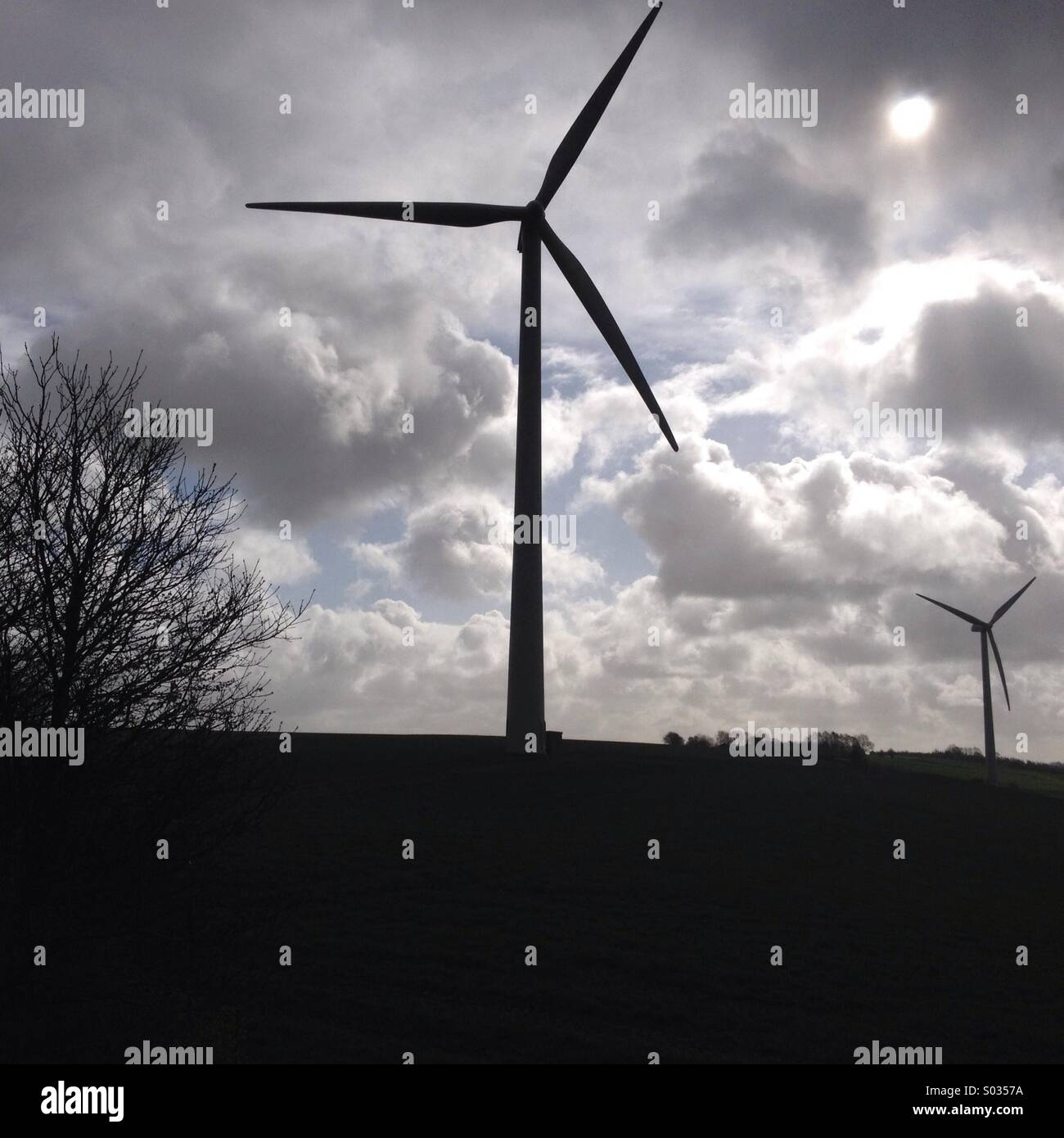 Windmills and clouds hi-res stock photography and images - Alamy