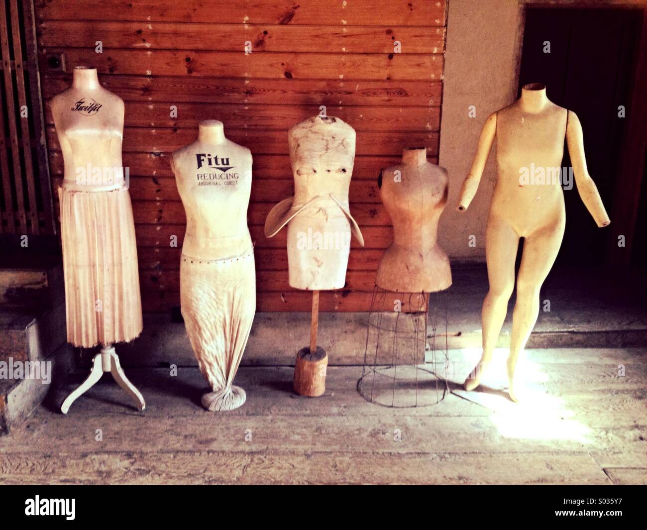 Tailor's stands in an attic Stock Photo - Alamy