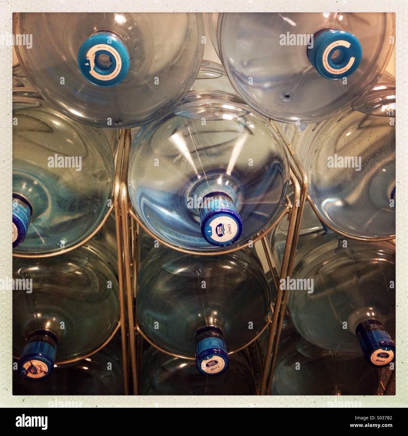 Stacked water containers hi-res stock photography and images - Alamy