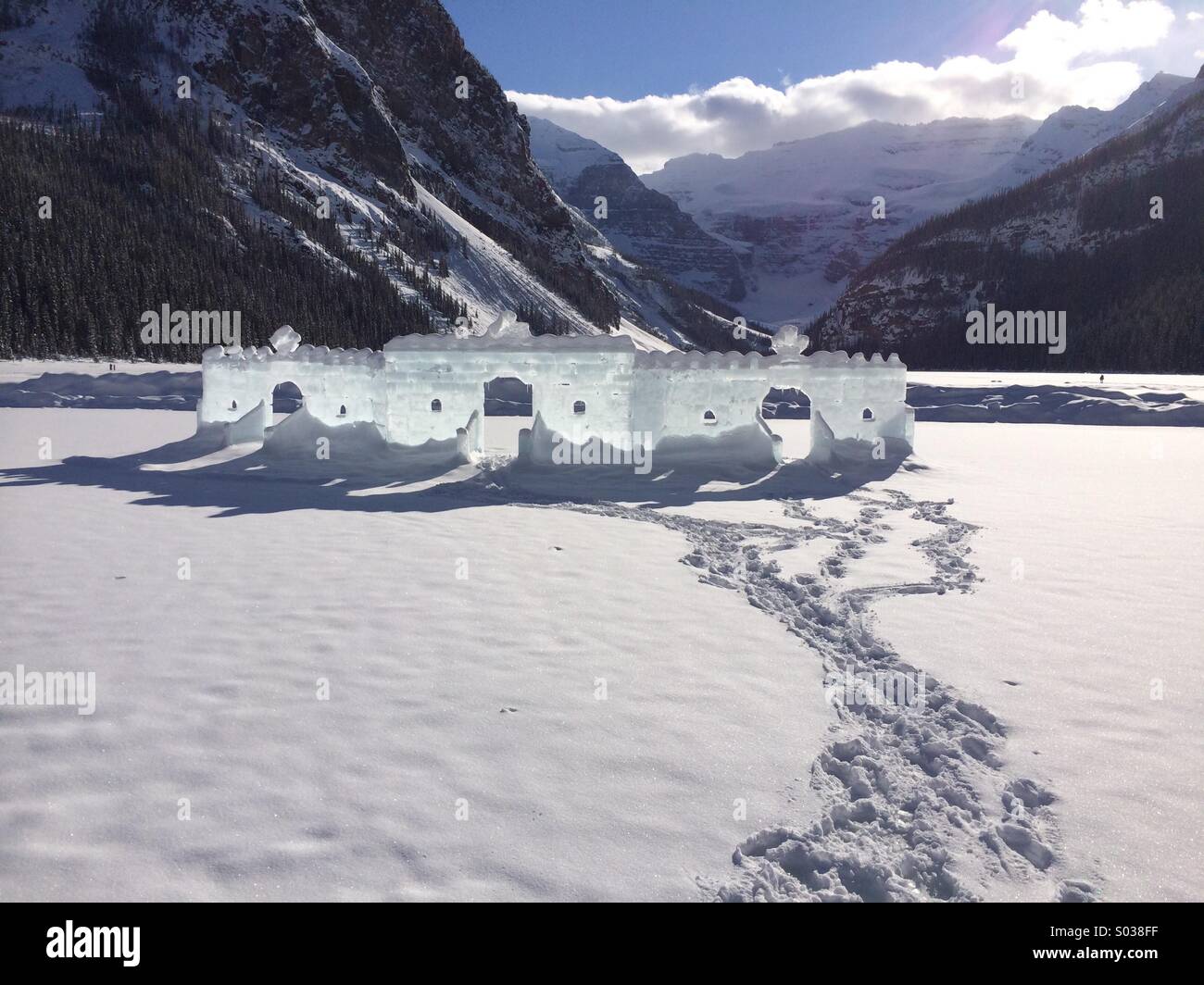 Ice Castle Lake Louise Banff High Resolution Stock Photography and ...