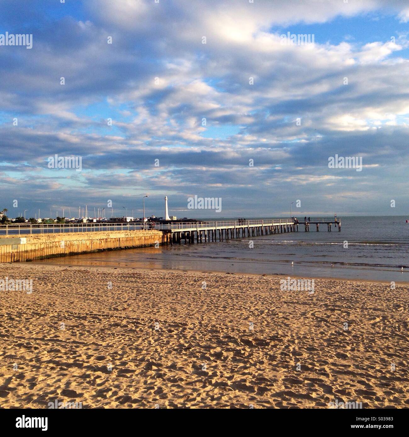 Seaside beach in St Kilda Melbourne Australia Stock Photo - Alamy