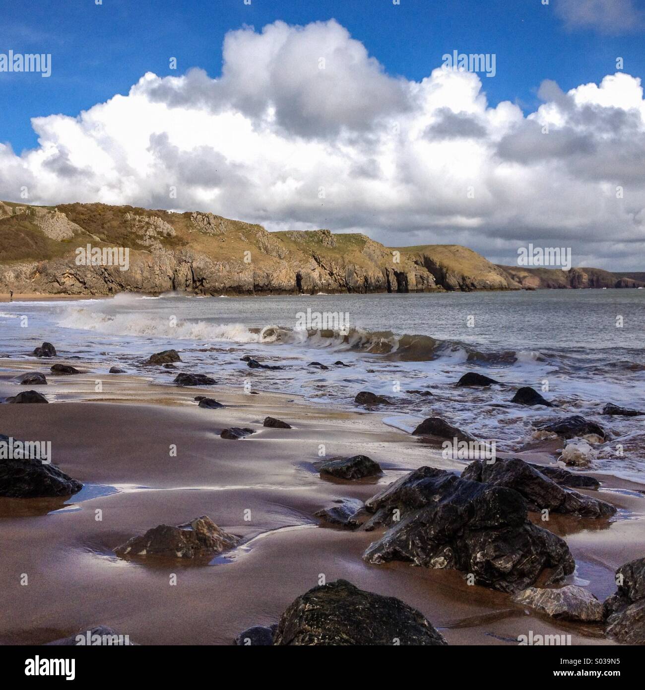 Barafundle Bay, Pembrokeshire, Wales, UK Stock Photo - Alamy