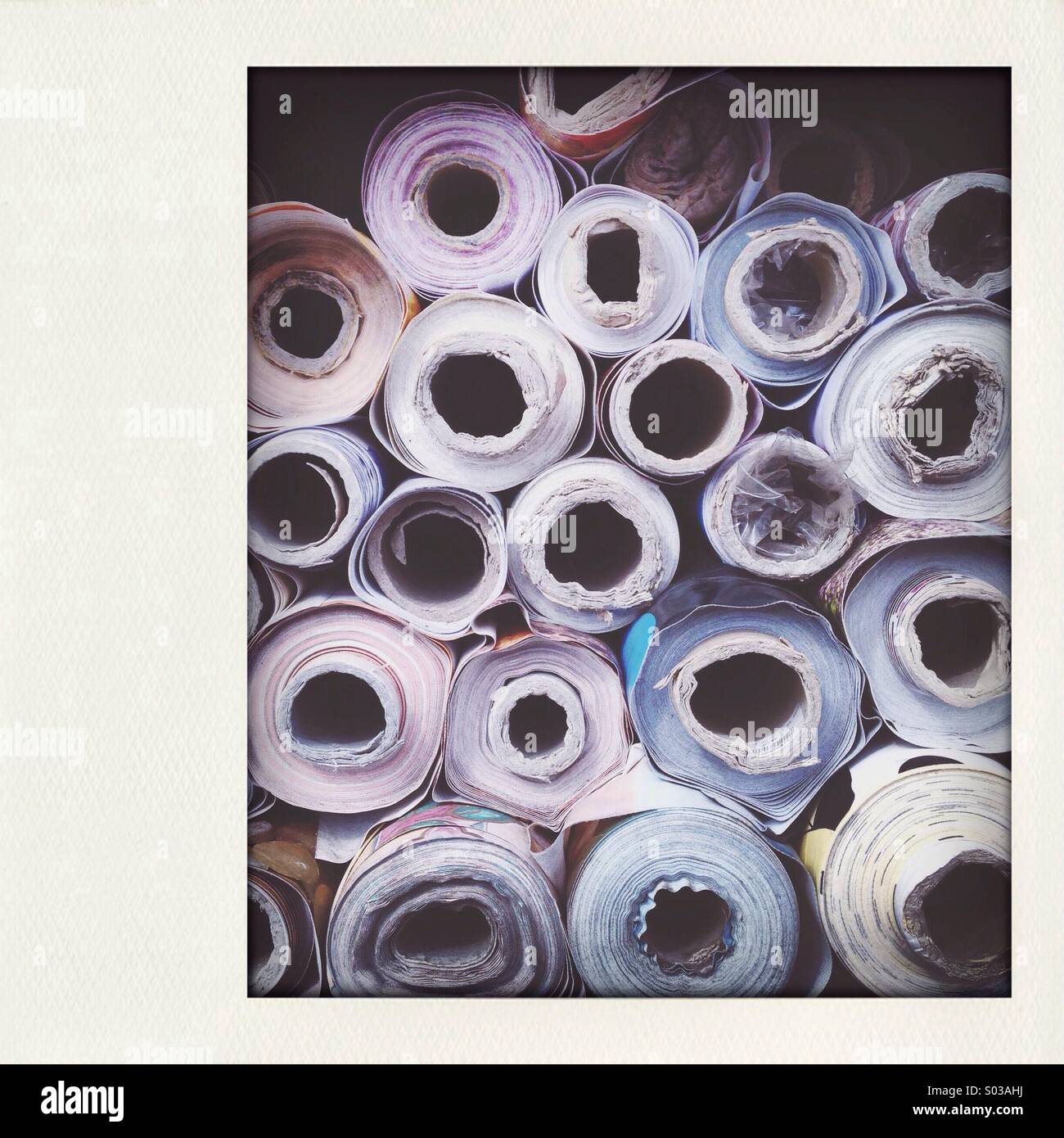 Rolls of fabric Stock Photo - Alamy