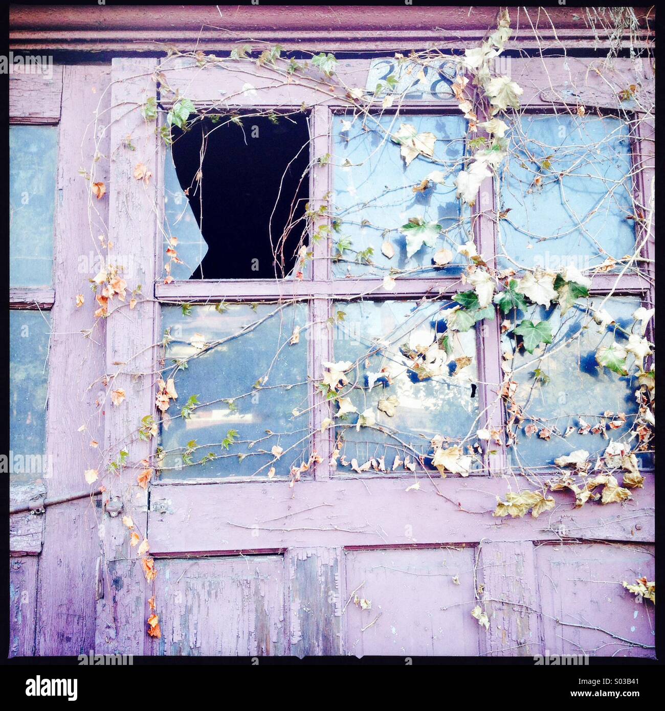 Broken glass door hi-res stock photography and images - Alamy